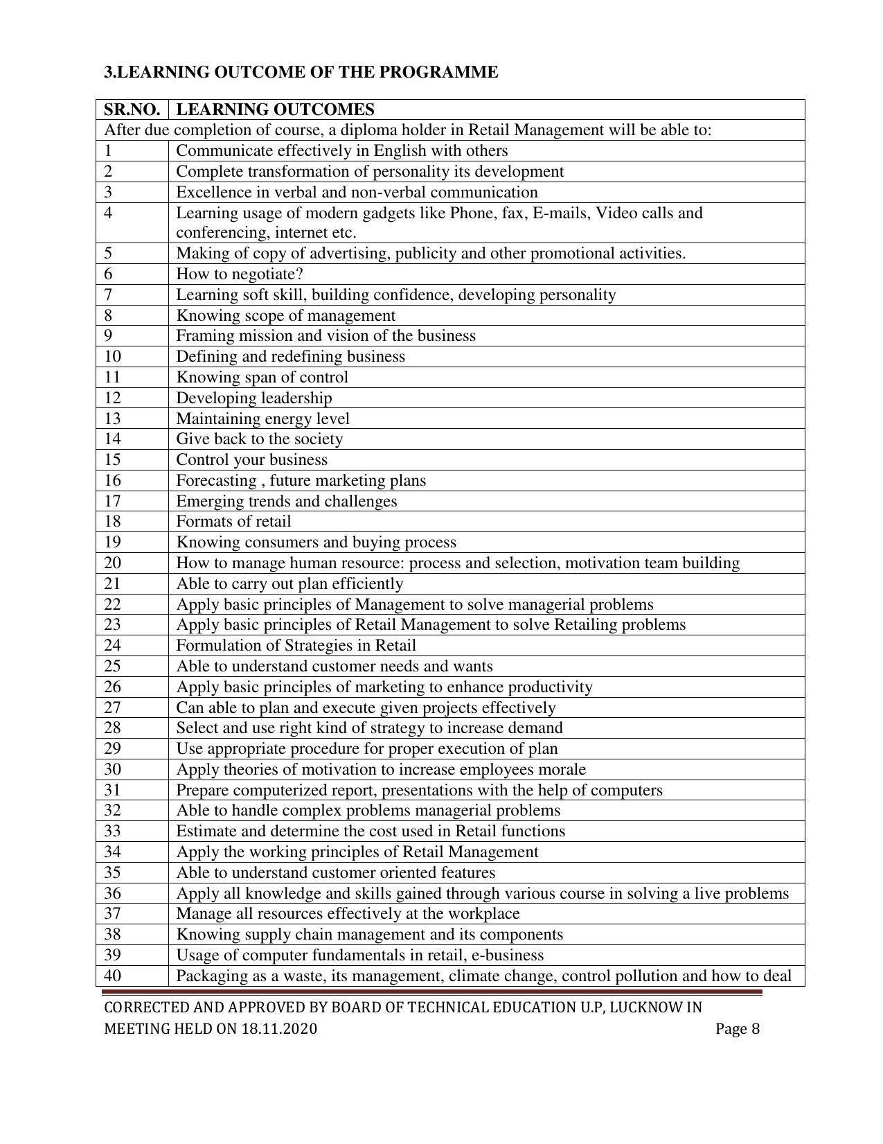 SYLLABUS FOR FIRST SEMESTER SESSION (2020-2021) - TWO SEMESTER POST ...