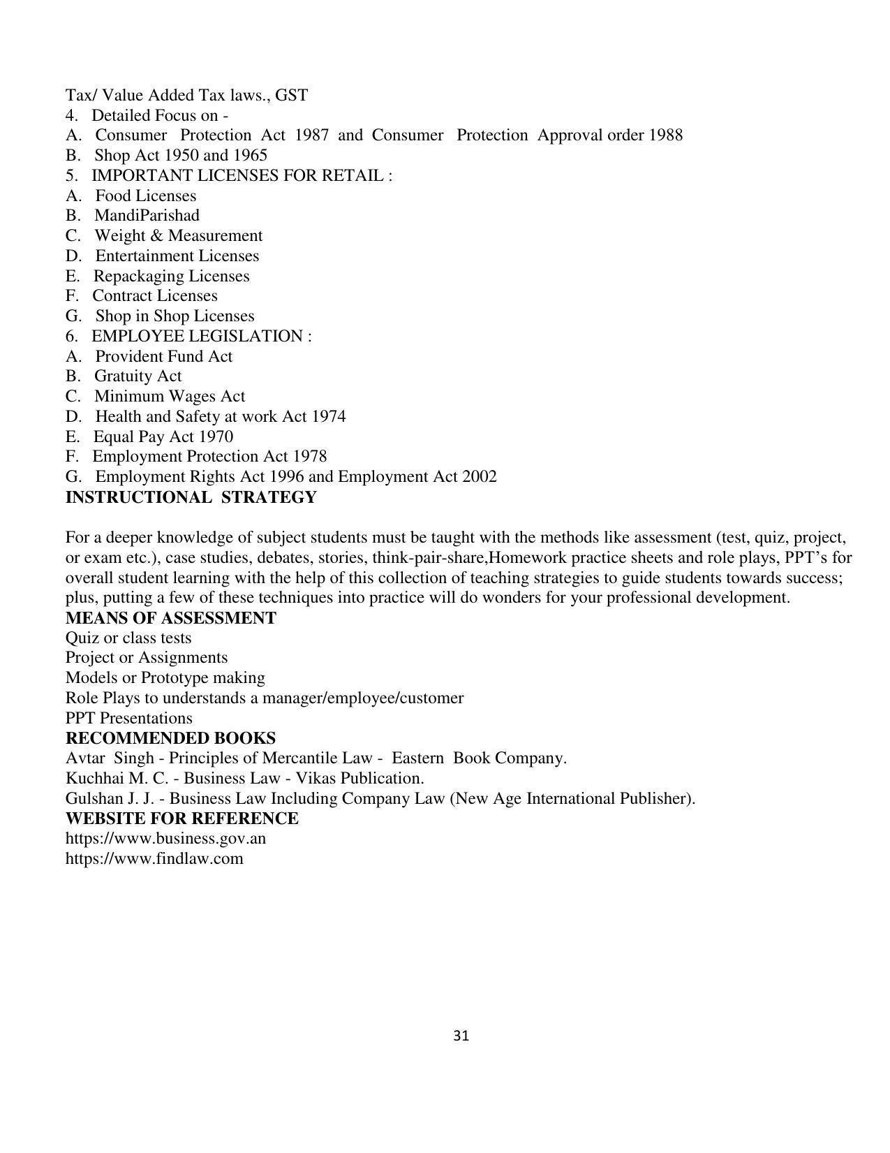 SYLLABUS FOR FIRST SEMESTER SESSION (2020-2021) - TWO SEMESTER POST ...