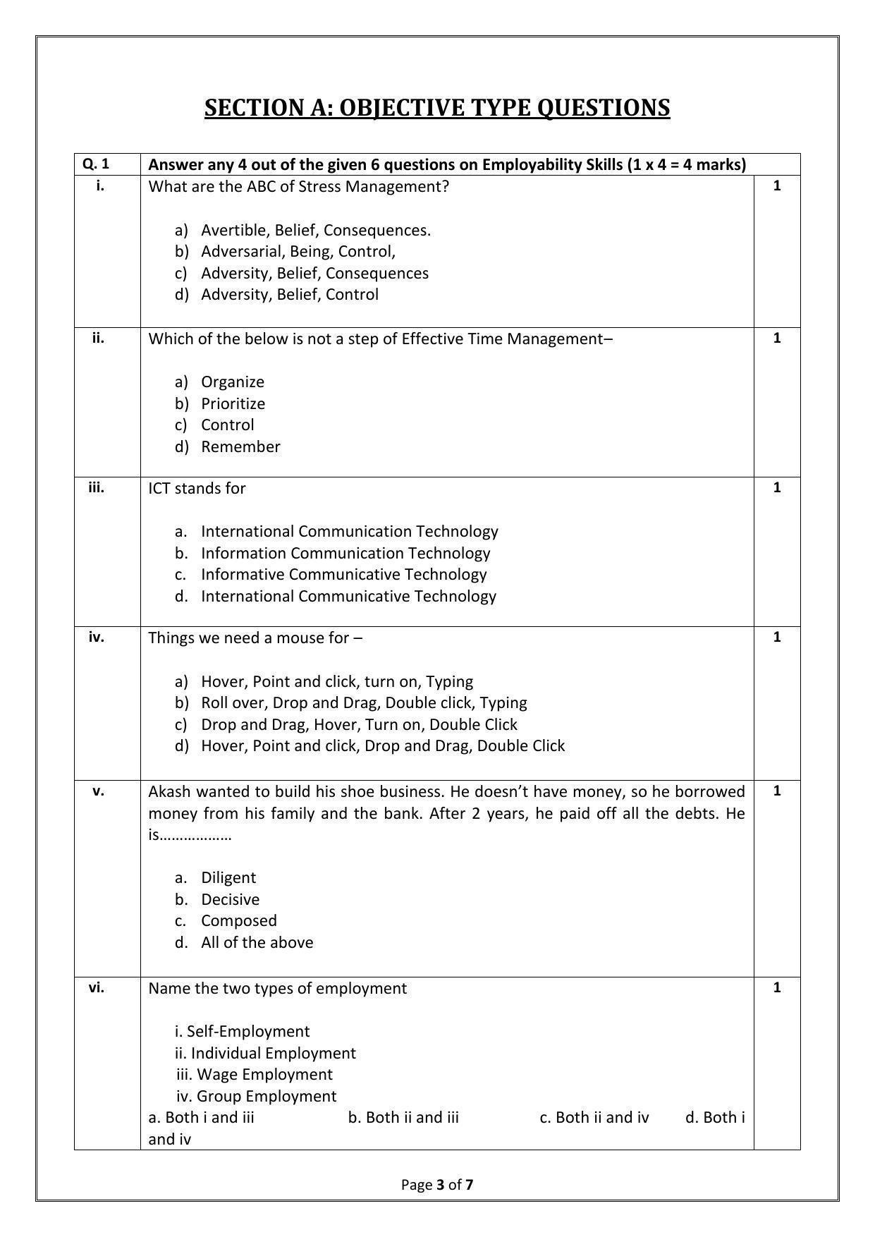 CBSE Class 10 Data Science Sample Paper - IndCareer Schools