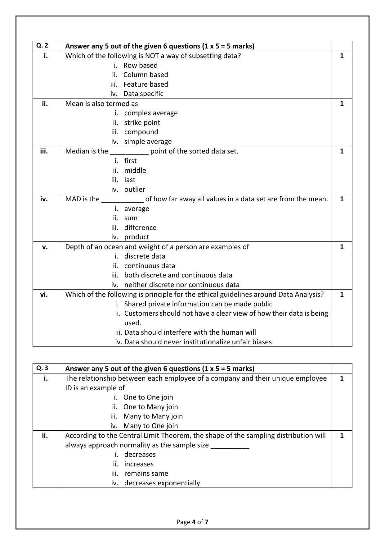 CBSE Class 10 Data Science Sample Paper - IndCareer Schools