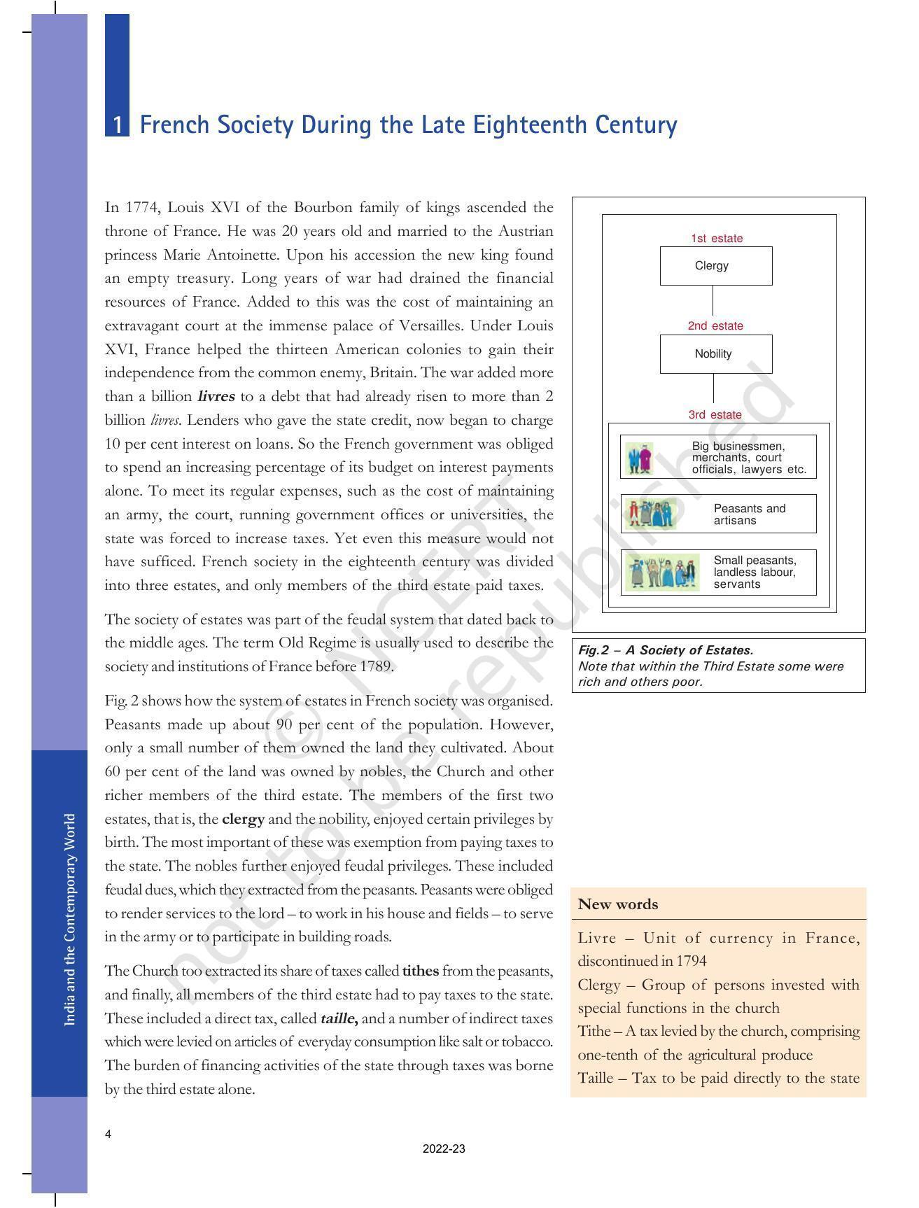 NCERT Book for Class 9 History Chapter 1 The French Revolution