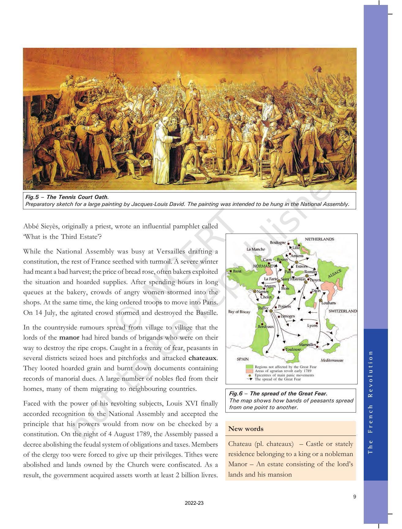 NCERT Book for Class 9 History Chapter 1 The French Revolution