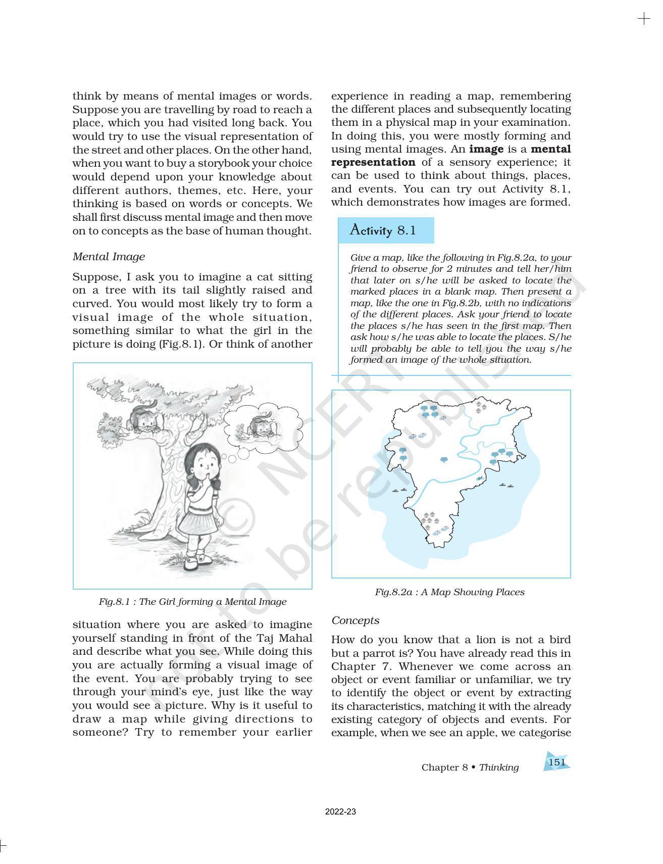 NCERT Book for Class 11 Psychology Chapter 8 Thinking