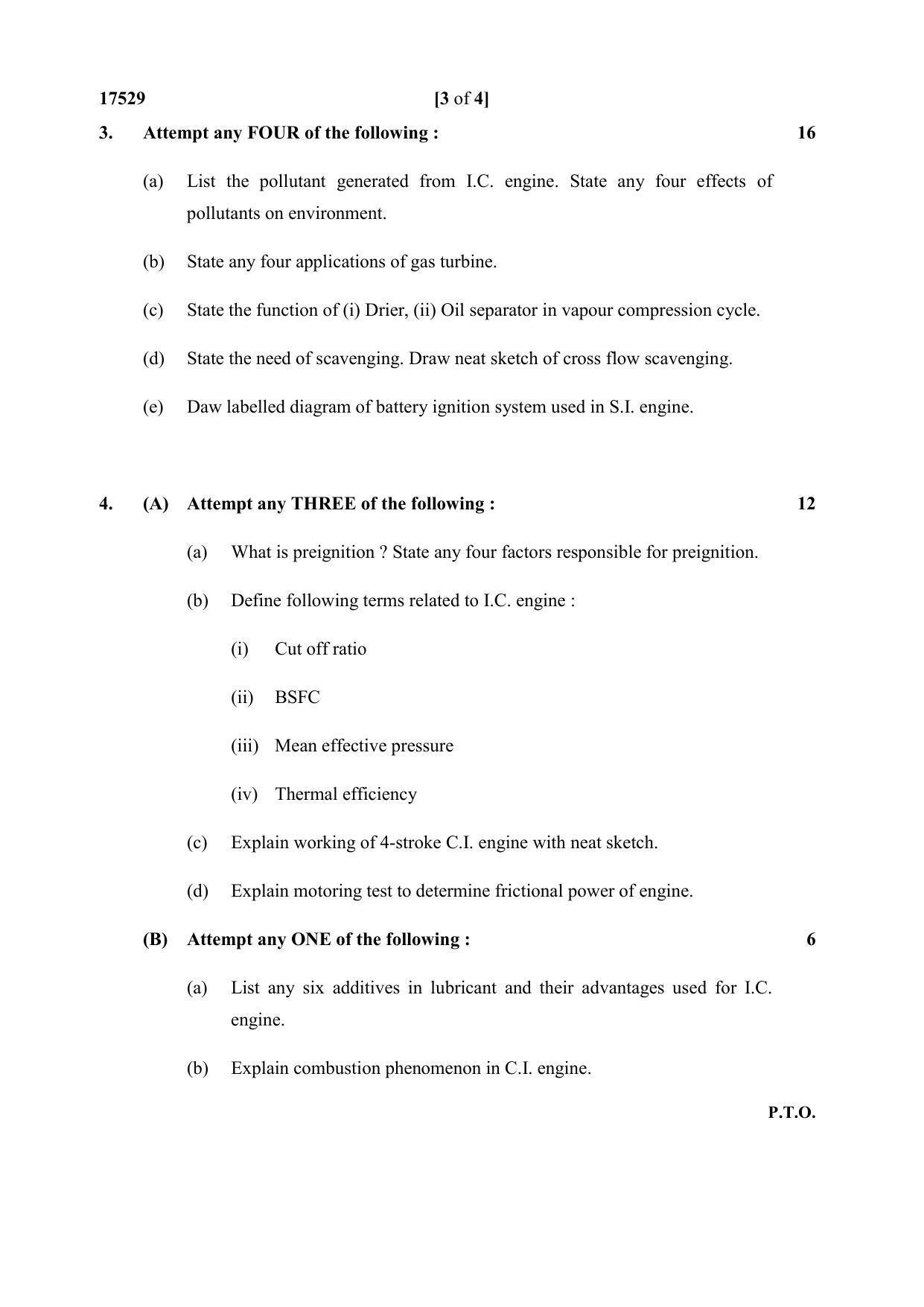 MSBTE Summer Question Paper 2019 - Power Engineering - IndCareer Docs