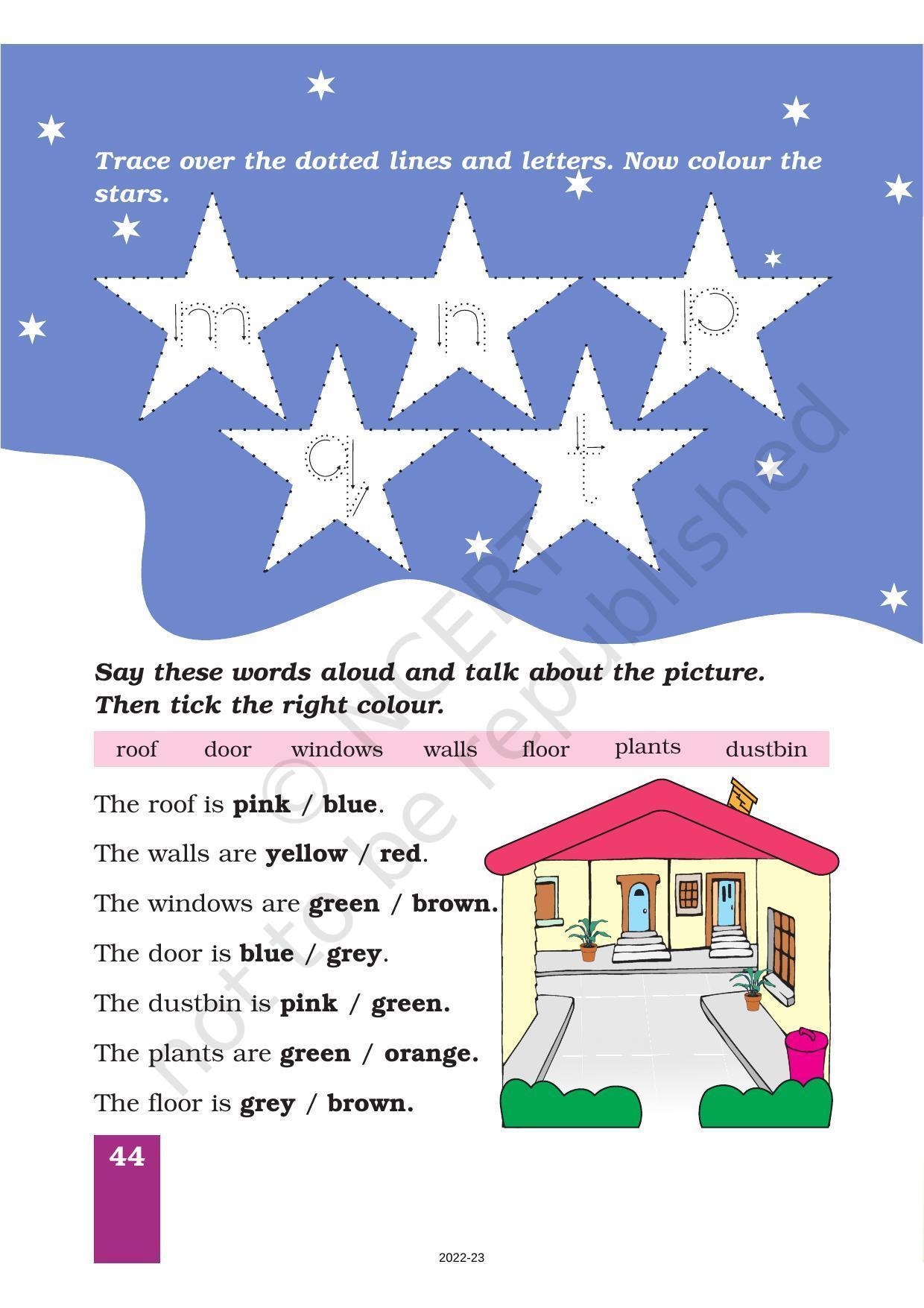 NCERT Book for Class 1 English (Marigold):Unit 4 Poem-Once I Saw a ...