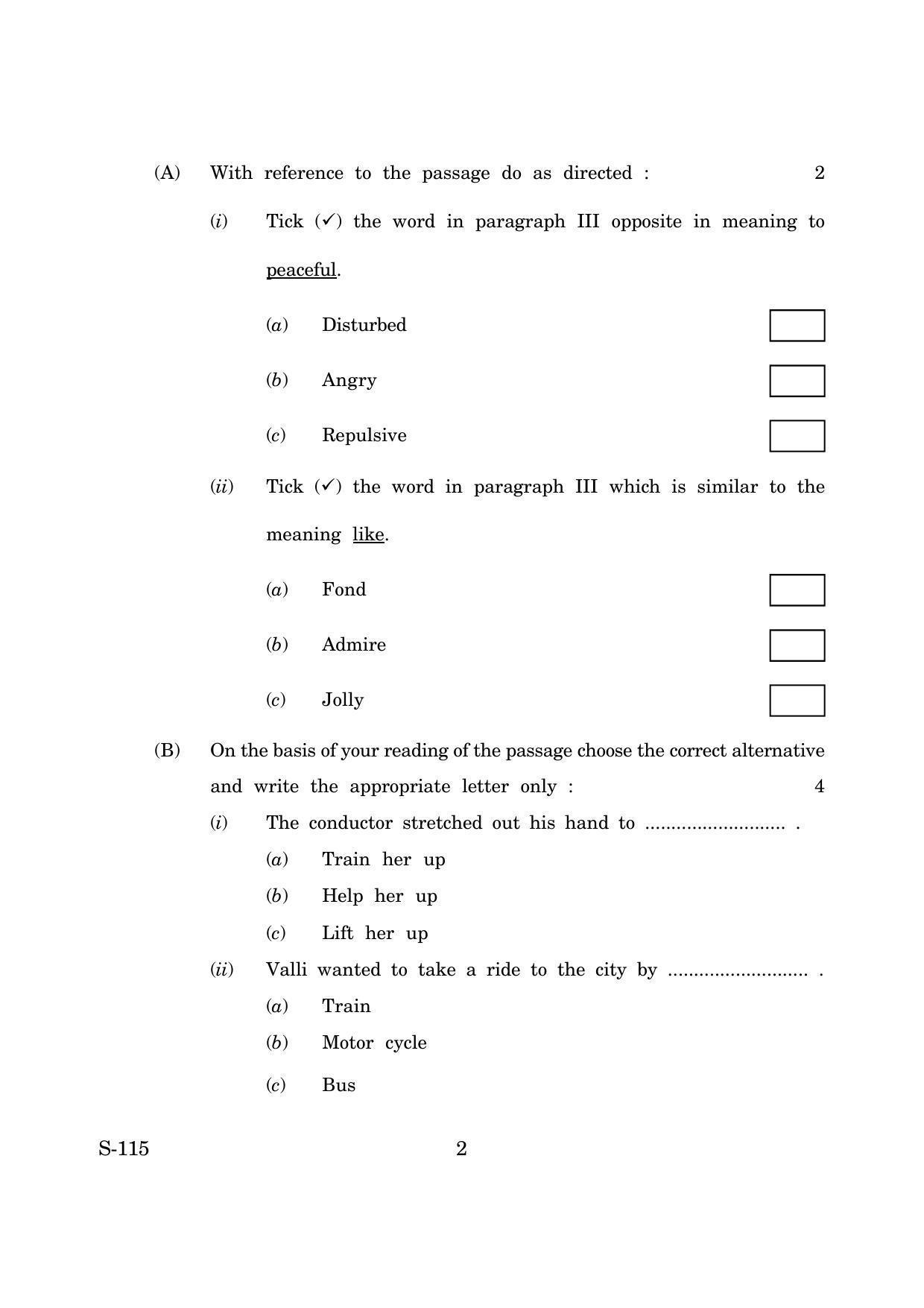 Goa Board Class 10 Functional English Fl Cwsn (March 2019) Question ...