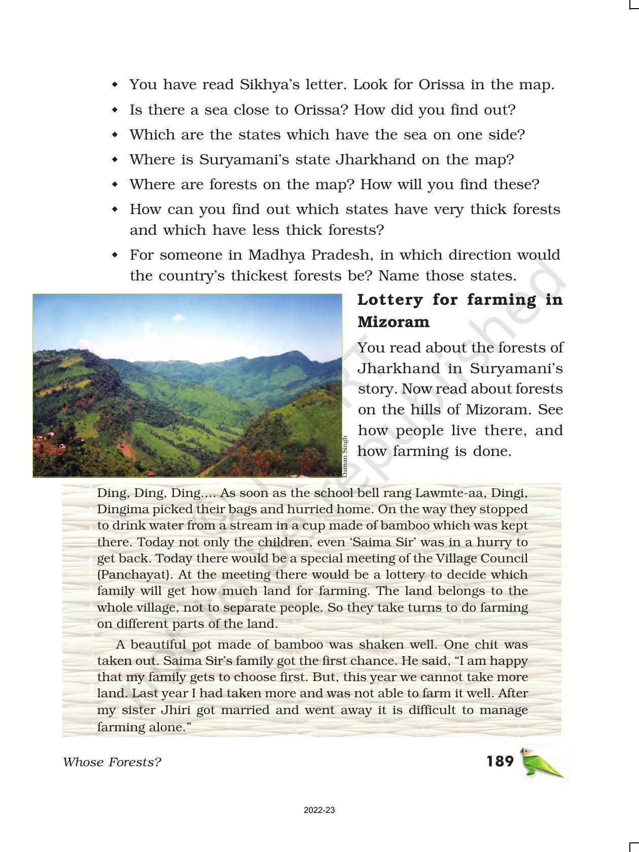 NCERT Book for Class 5 EVS Chapter 20 Whose Forests? - IndCareer Schools