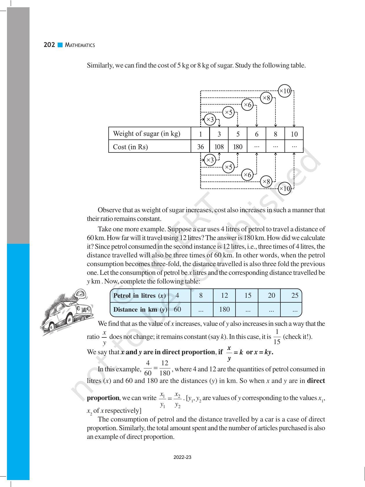 NCERT Book for Class 8 Maths Chapter 13 Direct and Inverse