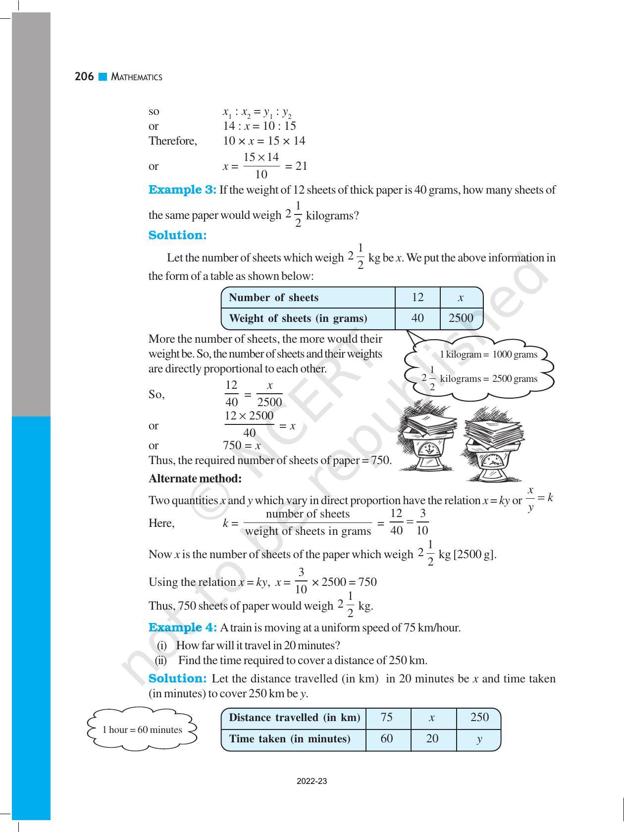 NCERT Book for Class 8 Maths Chapter 13 Direct and Inverse