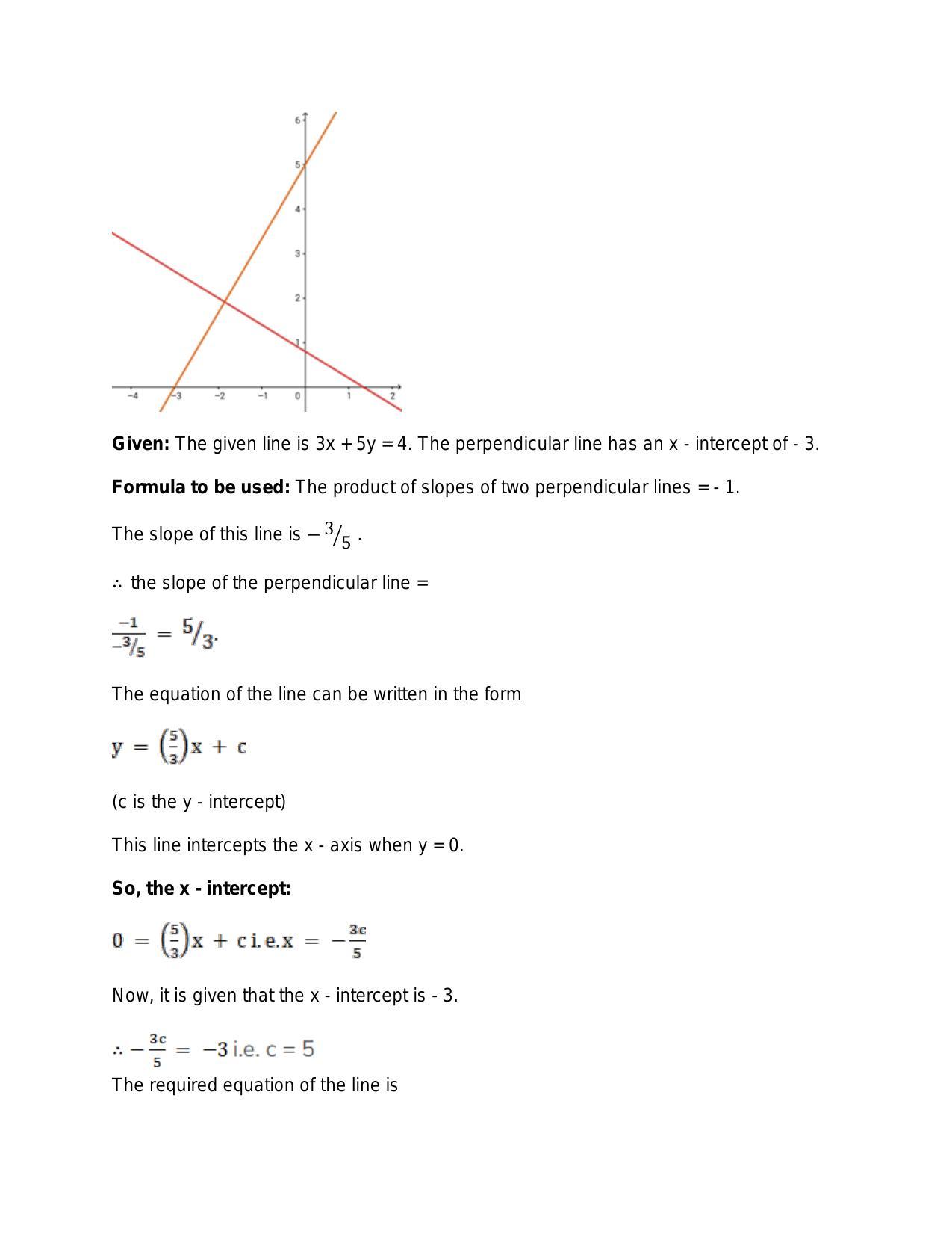 RS Aggarwal Solutions for 11th Class Maths Chapter 20-Straight Lines ...