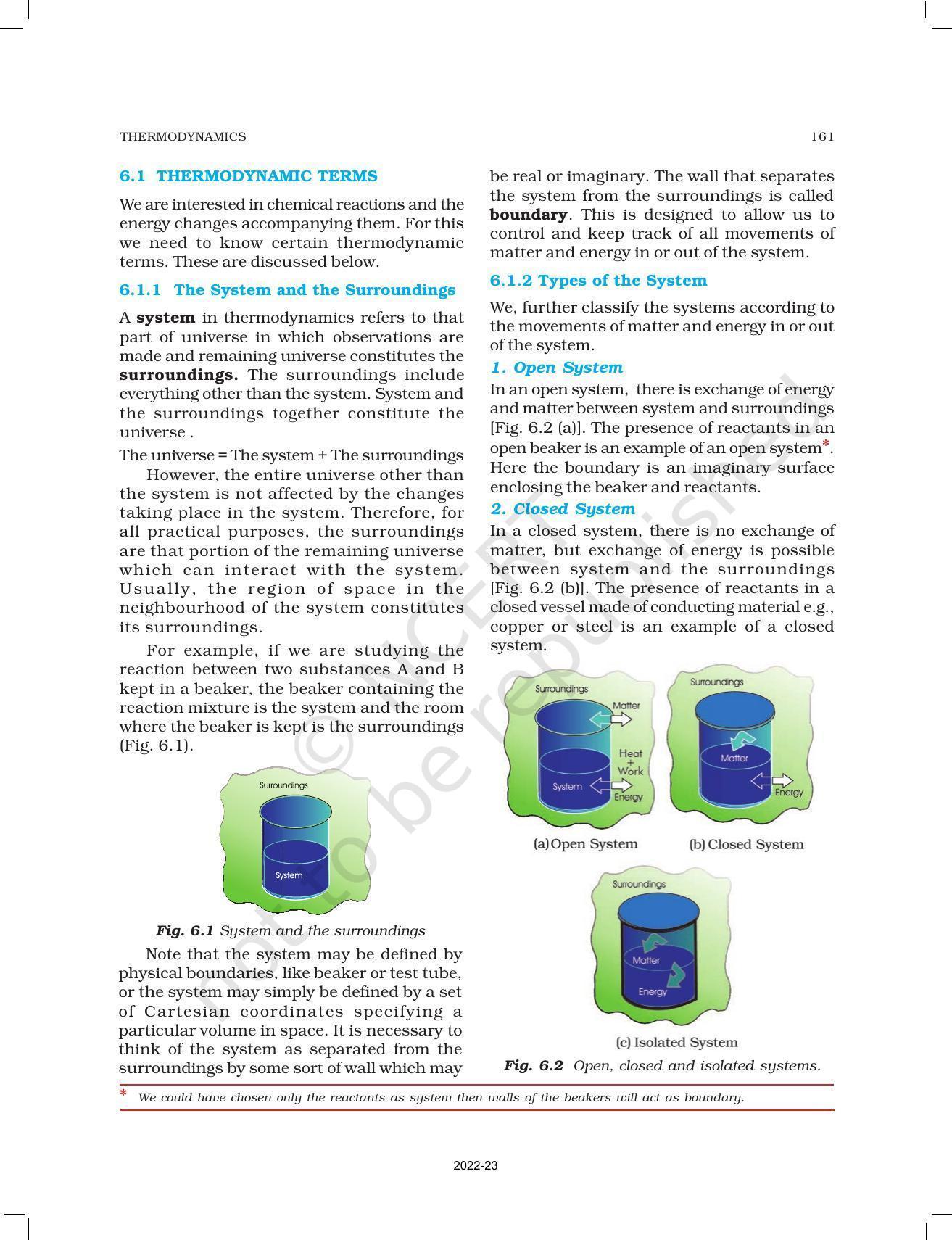 NCERT Book for Class 11 Chemistry Chapter 6 Thermodynamics