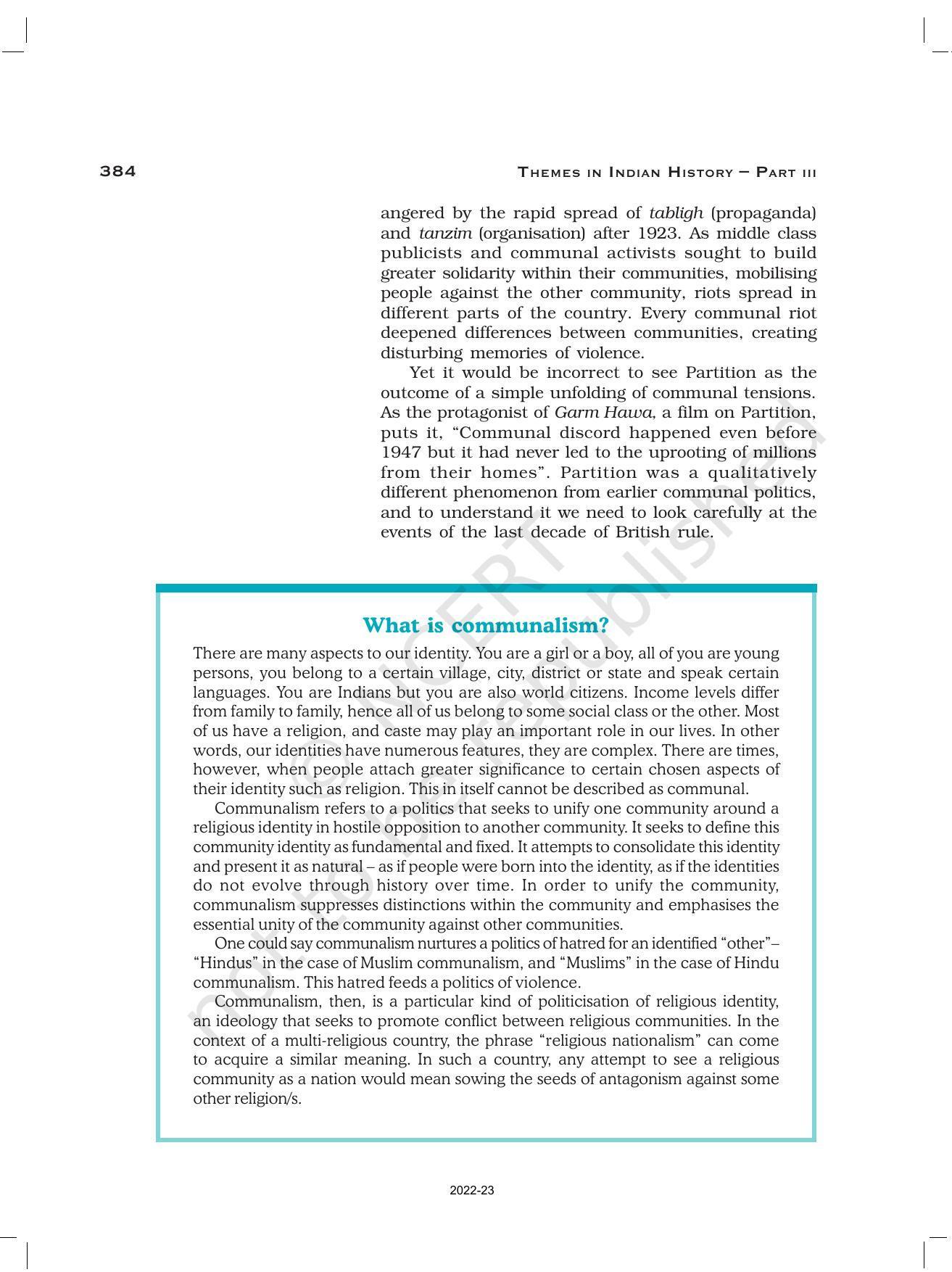 NCERT Book for Class 12 History Chapter 14 Understanding