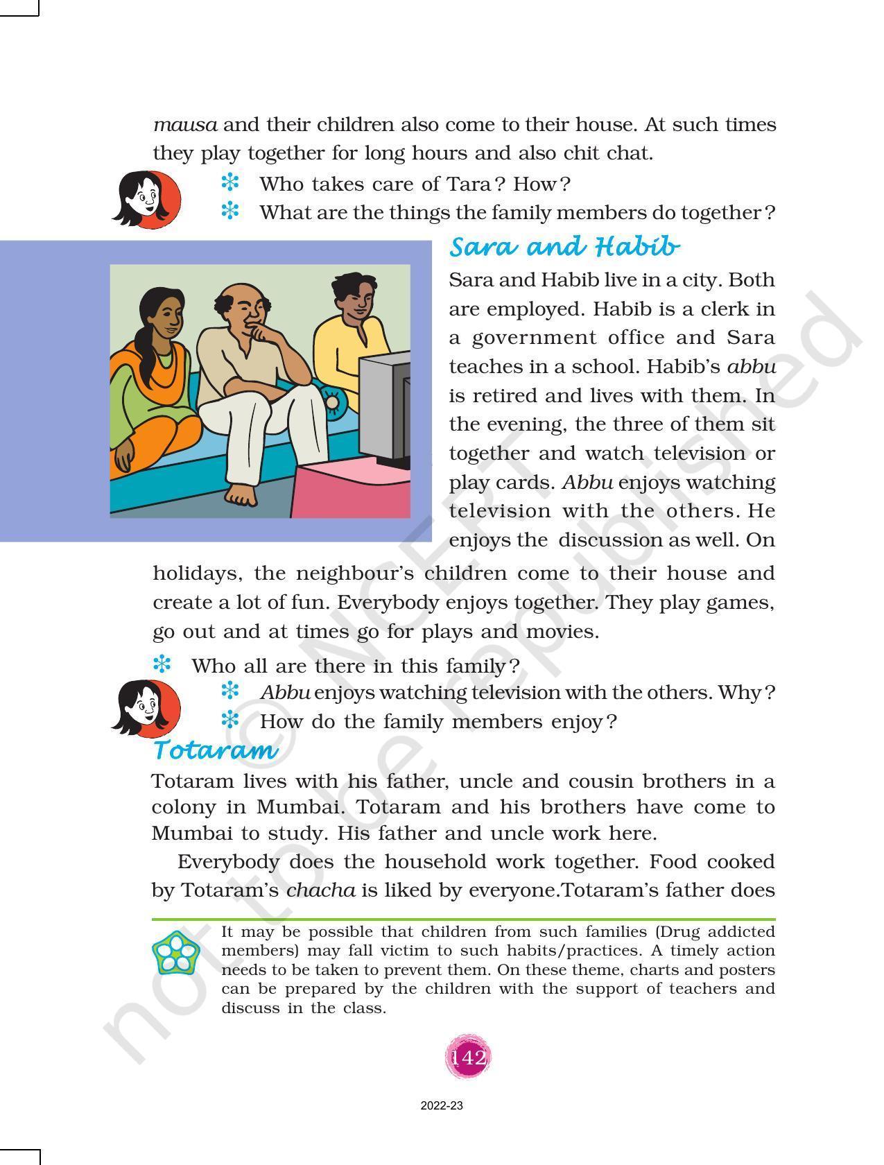 NCERT Book for Class 3 EVS Chapter 21-Families can be Different ...