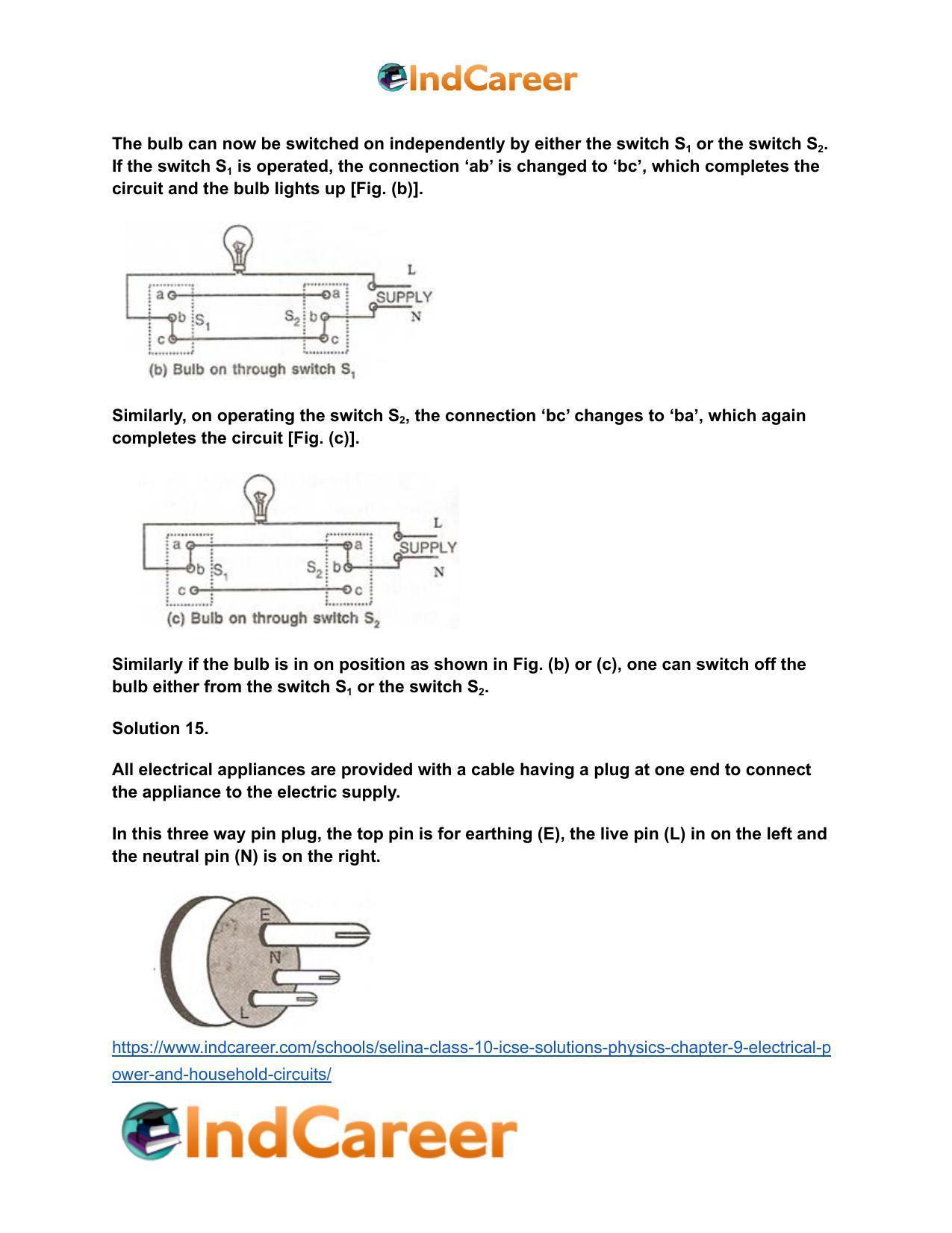 Selina Class 10 ICSE Solutions Physics : Chapter 9- Electrical Power ...