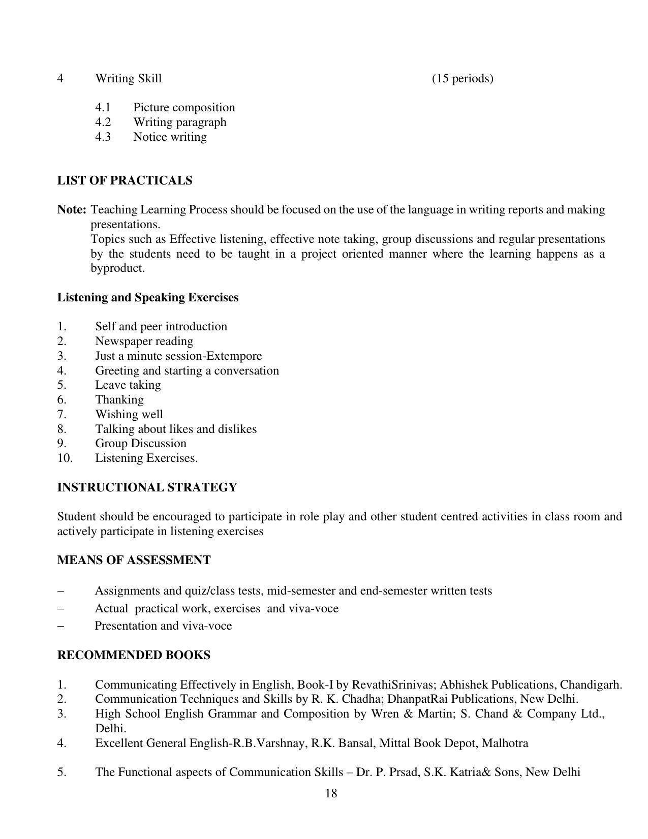 SYLLABUS FOR FIRST SEMESTER SESSION (2020-2021) - TWO SEMESTER POST ...