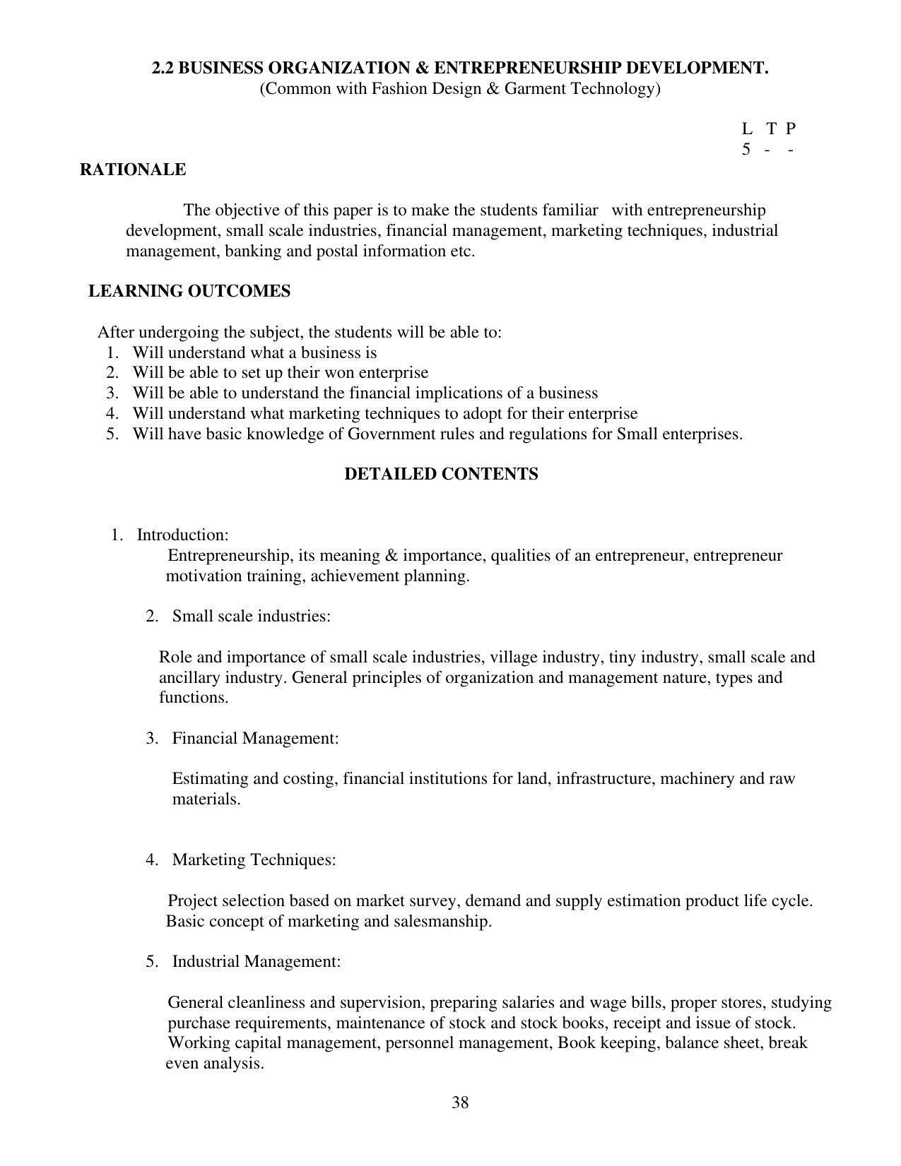 SYLLABUS FOR FIRST SEMESTER SESSION (2020-2021) - TWO SEMESTER POST ...