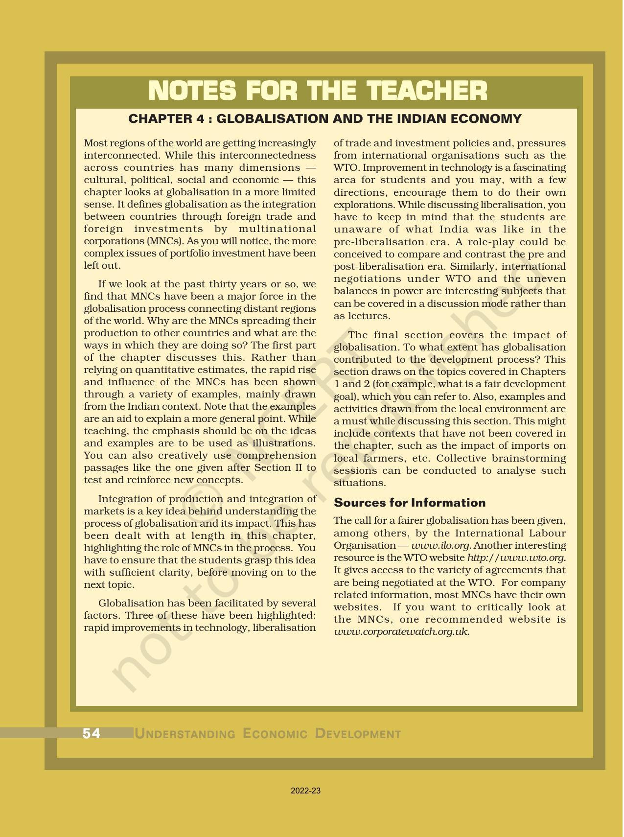 NCERT Book for Class 10 Economics Chapter 4 Globalisation and the Indian Economy