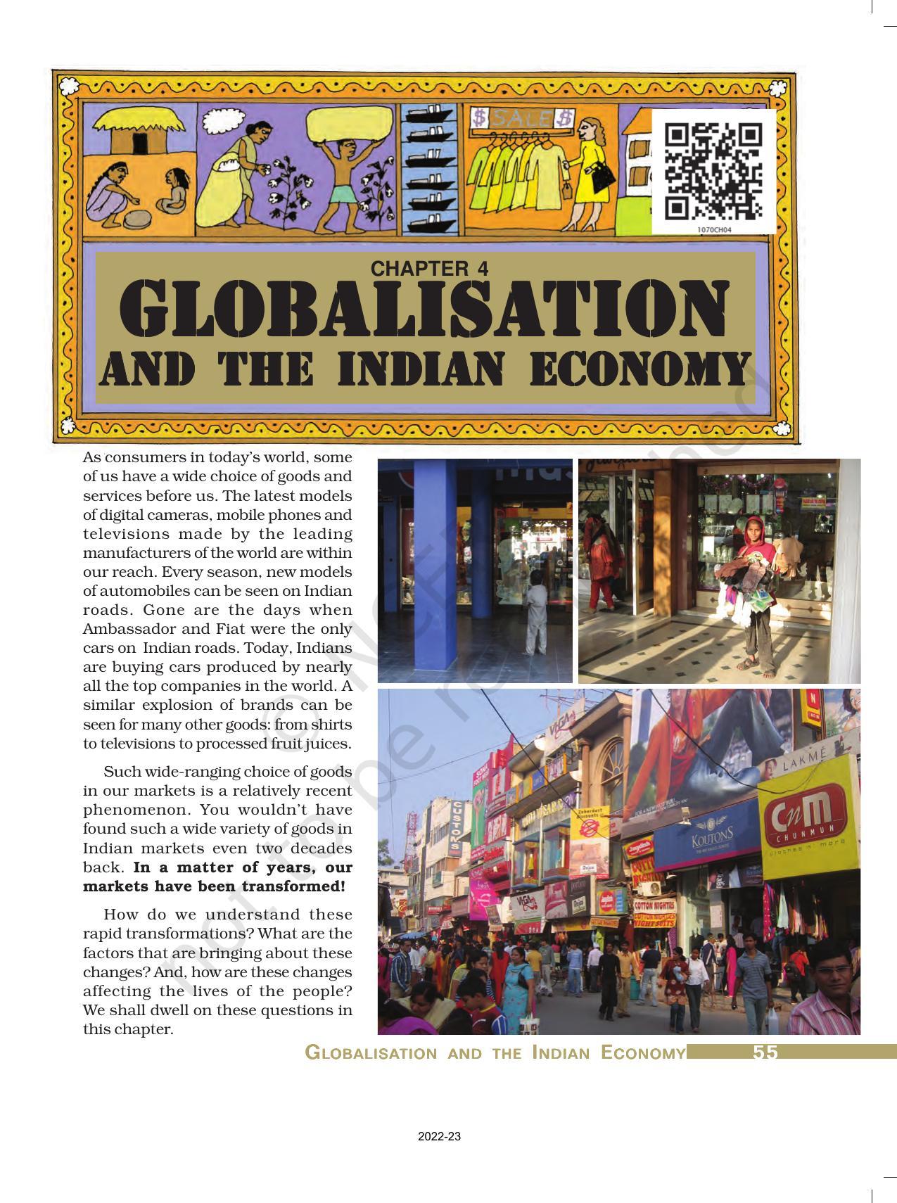 NCERT Book for Class 10 Economics Chapter 4 Globalisation and the Indian Economy