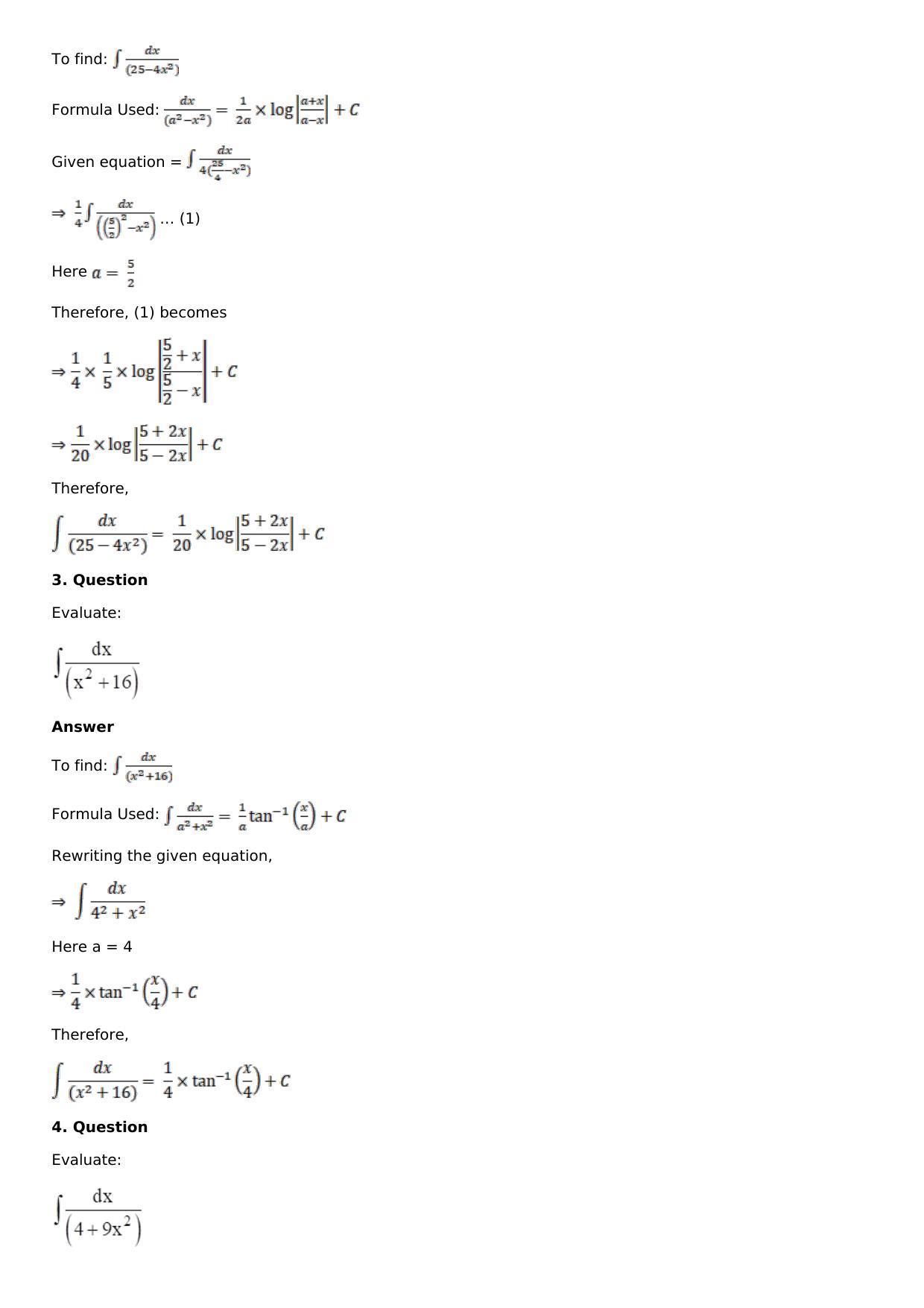 RS Aggarwal Solutions for 12th Class Maths Chapter 14-Some Special ...