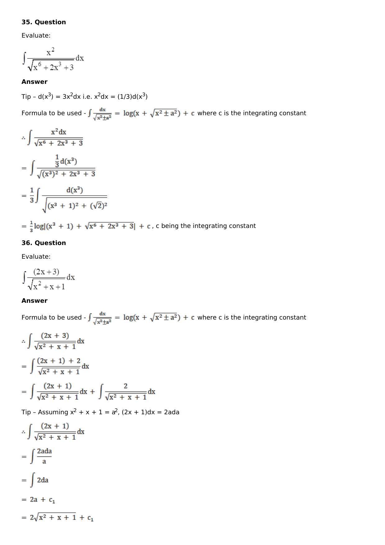 RS Aggarwal Solutions for 12th Class Maths Chapter 14-Some Special ...