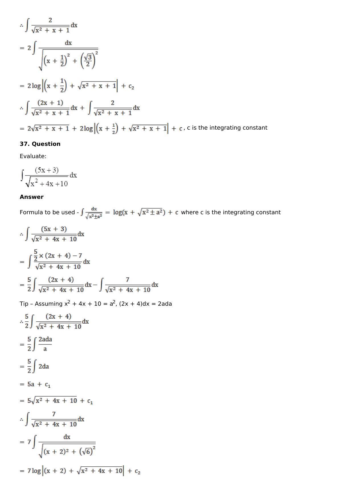RS Aggarwal Solutions for 12th Class Maths Chapter 14-Some Special ...