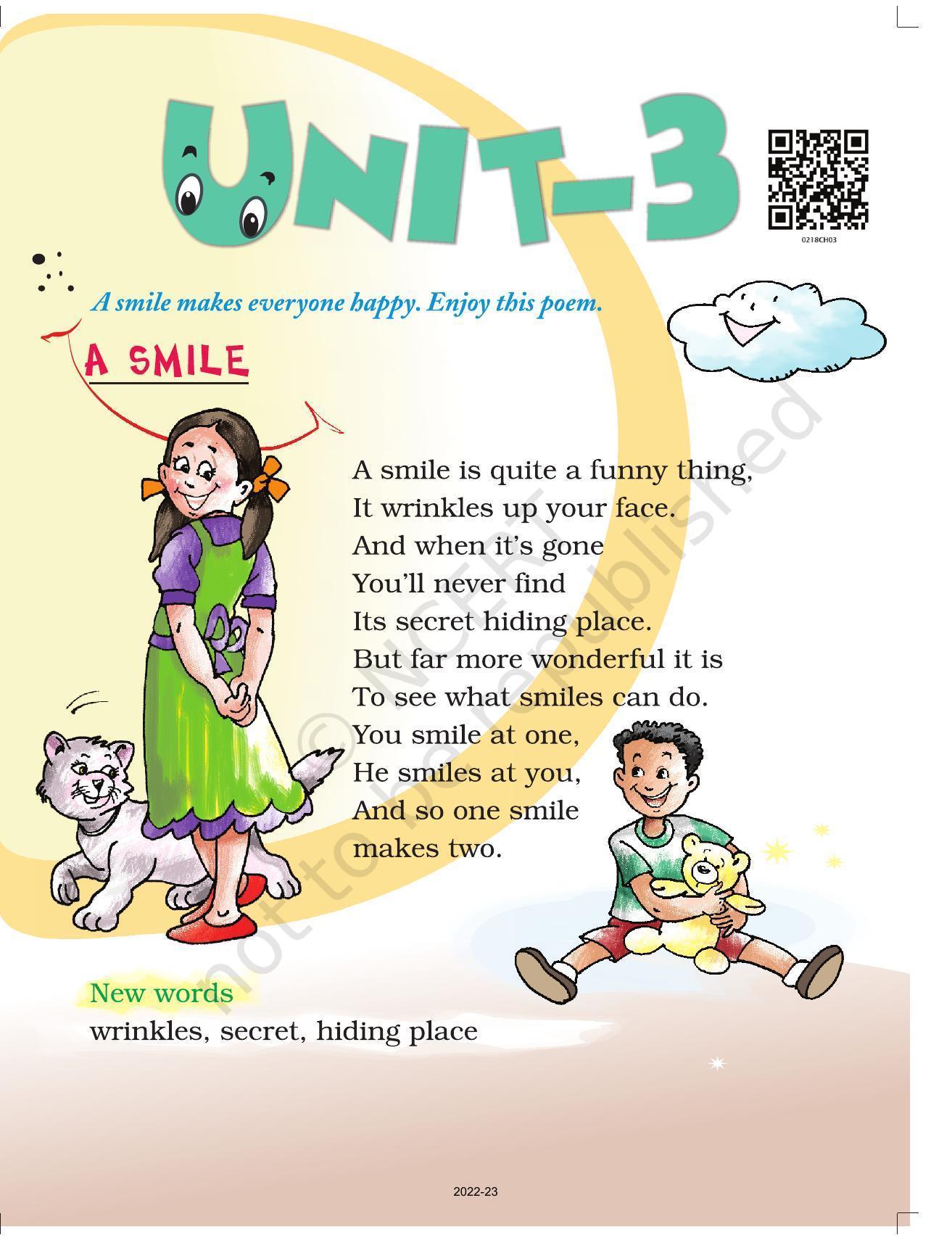 NCERT Book for Class 2 English (Marigold):Chapter 3-A Smile - IndCareer ...