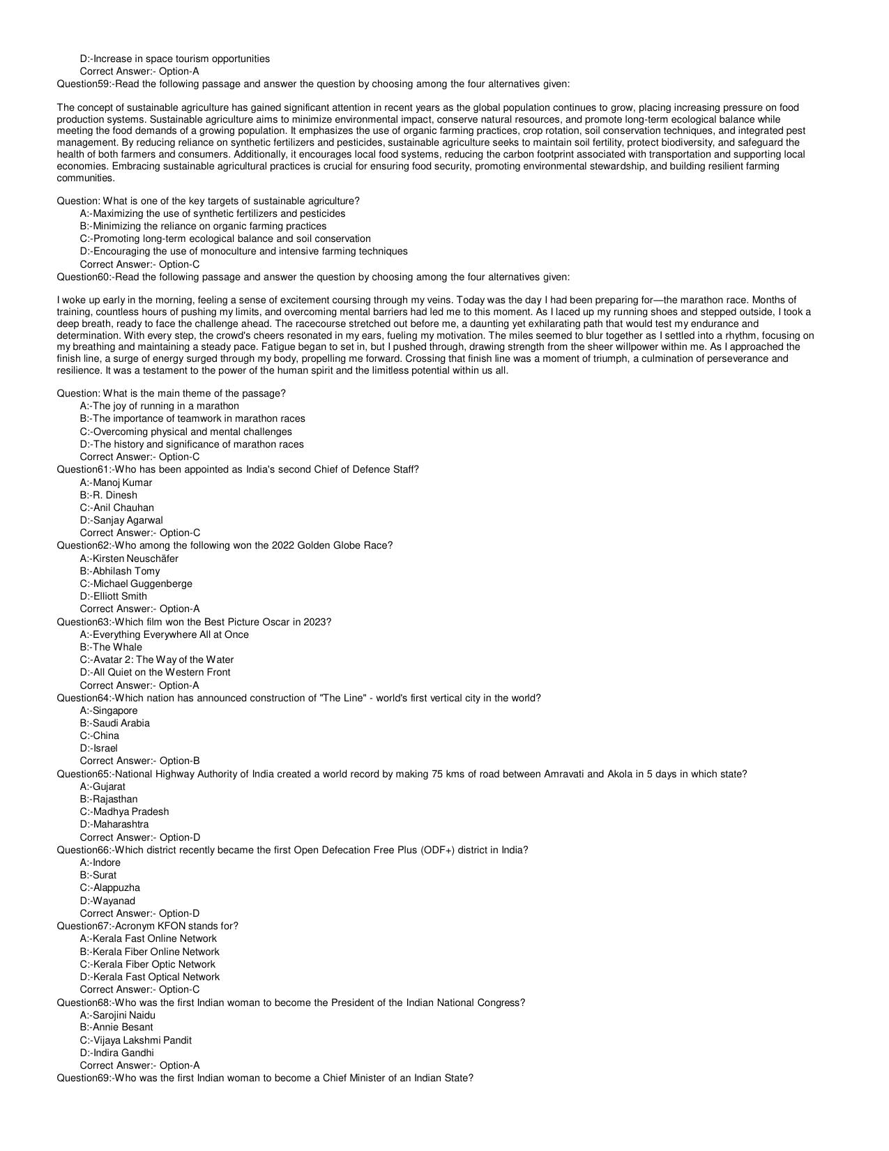 KLEE 5 Year LLB Exam 2023 Question Paper - IndCareer Docs