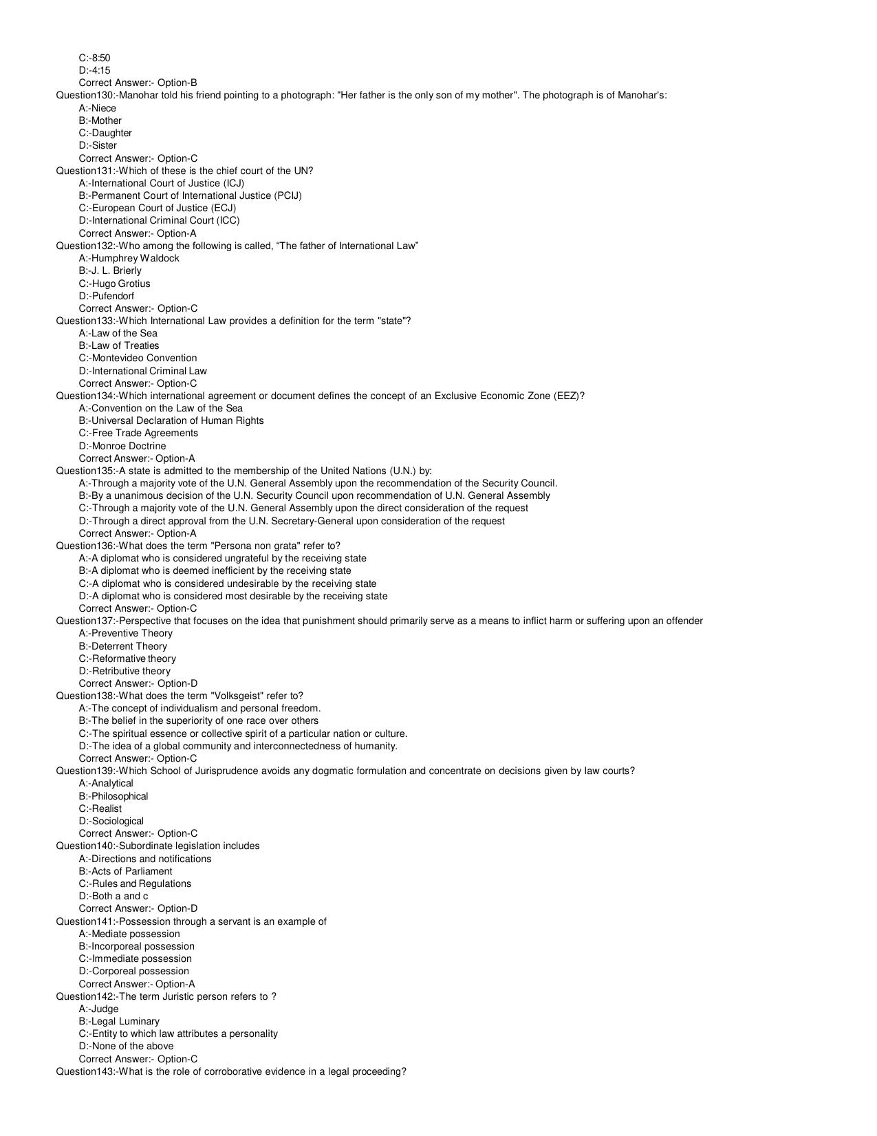 KLEE 5 Year LLB Exam 2023 Question Paper - IndCareer Docs