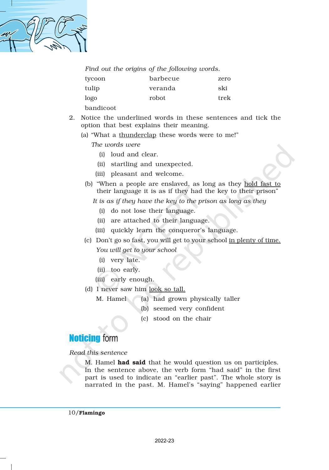 NCERT Book for Class 12 English Chapter 1 The Last Lesson - IndCareer Docs