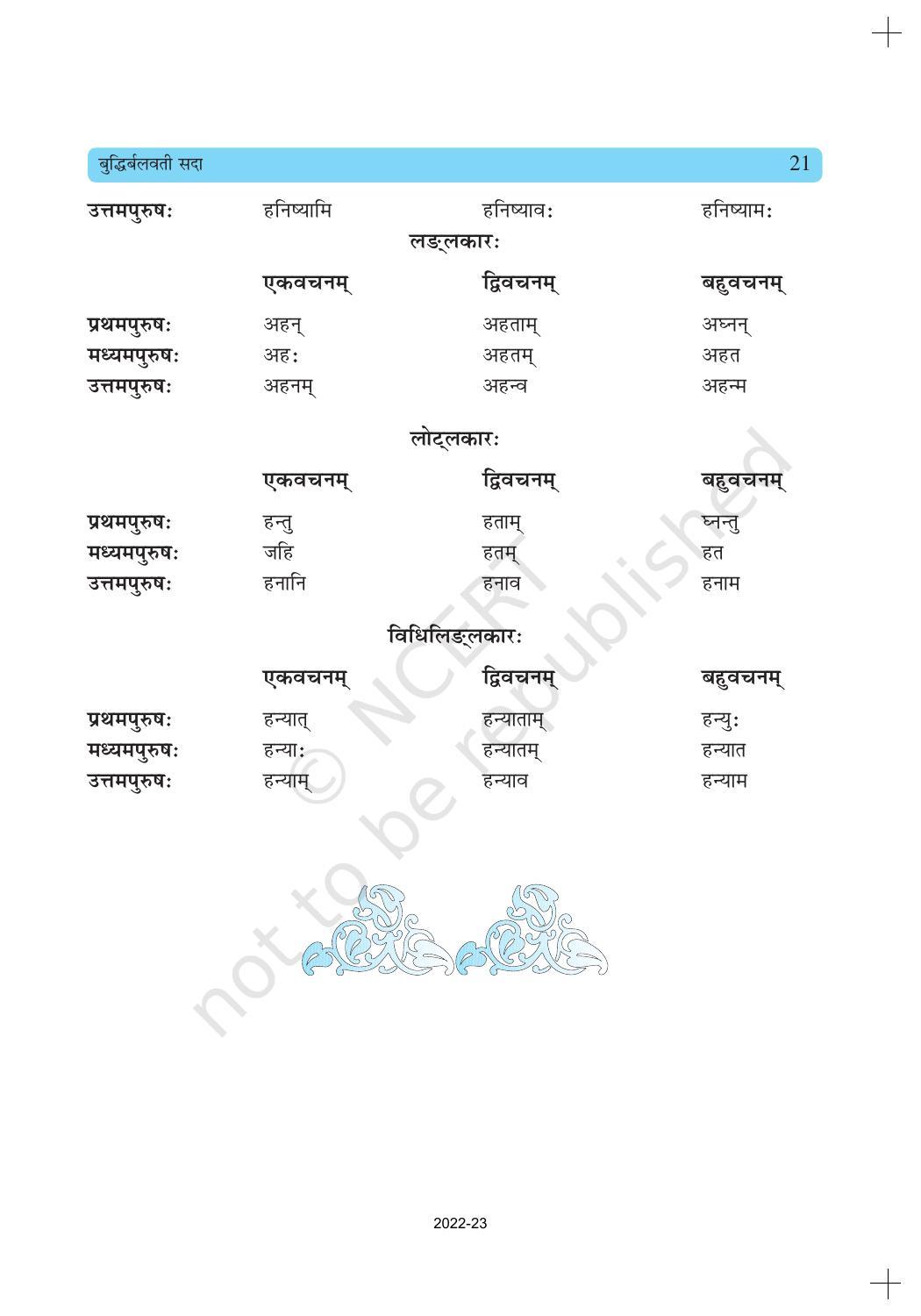 NCERT Book for Class 10 Sanskrit Chapter 2 बुद्धिर्बलवती सदा