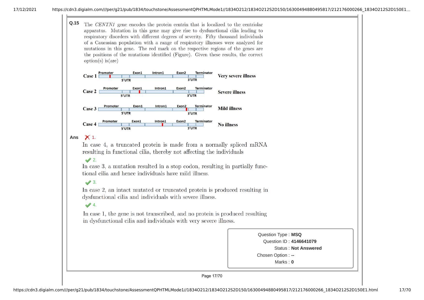 NEST Session II 2021 Question Paper - IndCareer Docs