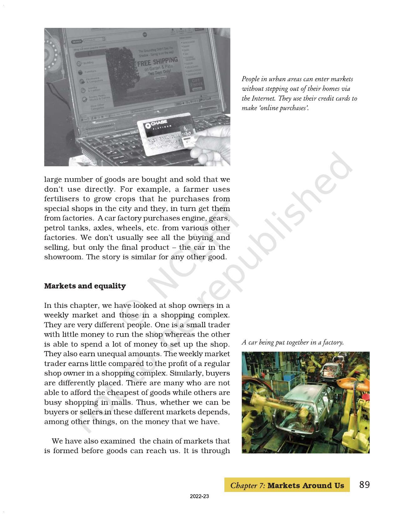 NCERT Book for Class 7 Social Science(Civics): Chapter 7-Markets Around ...