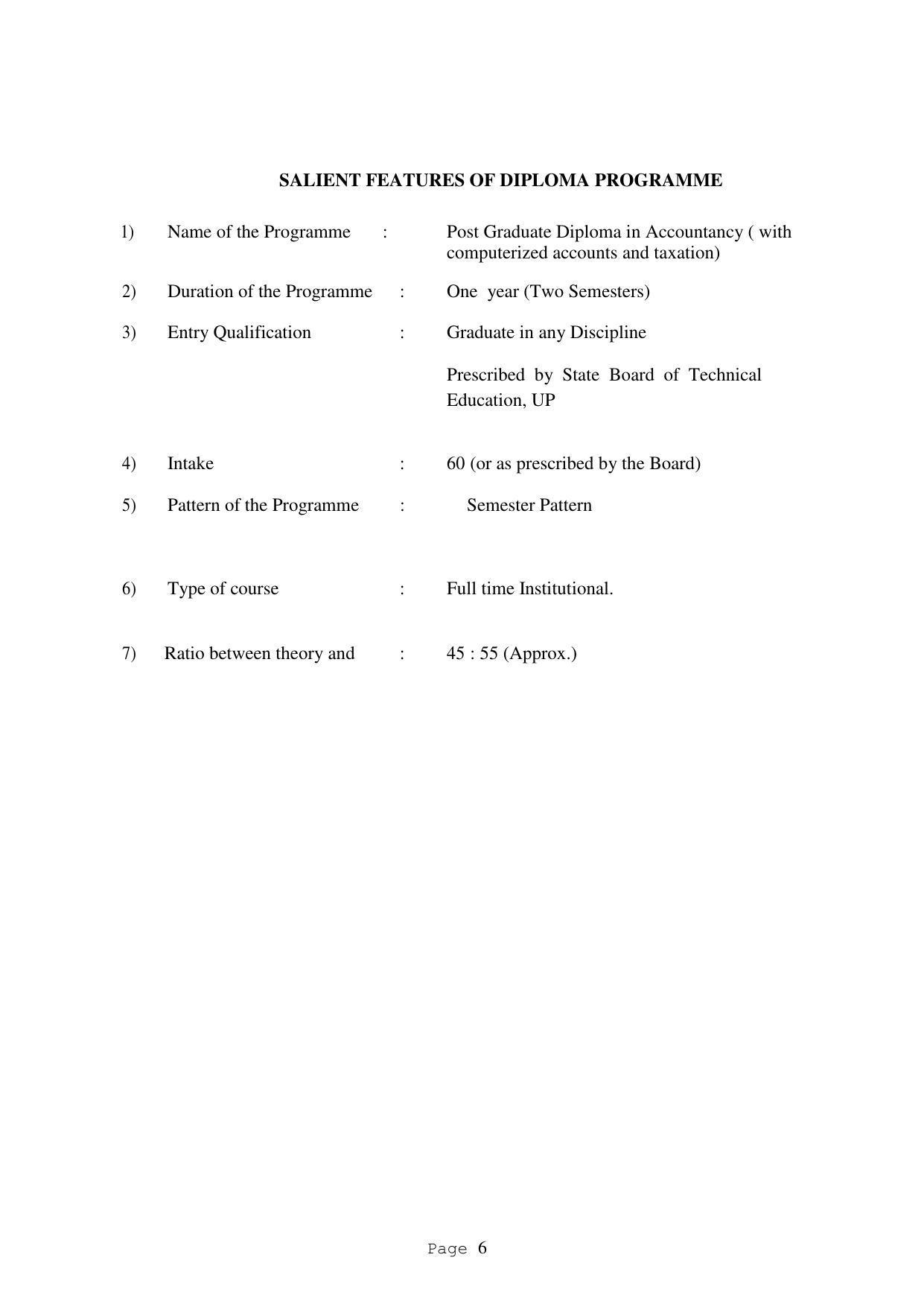 SYLLABUS FOR FIRST SEMESTER SESSION (2020-2021) - TWO SEMESTER POST ...