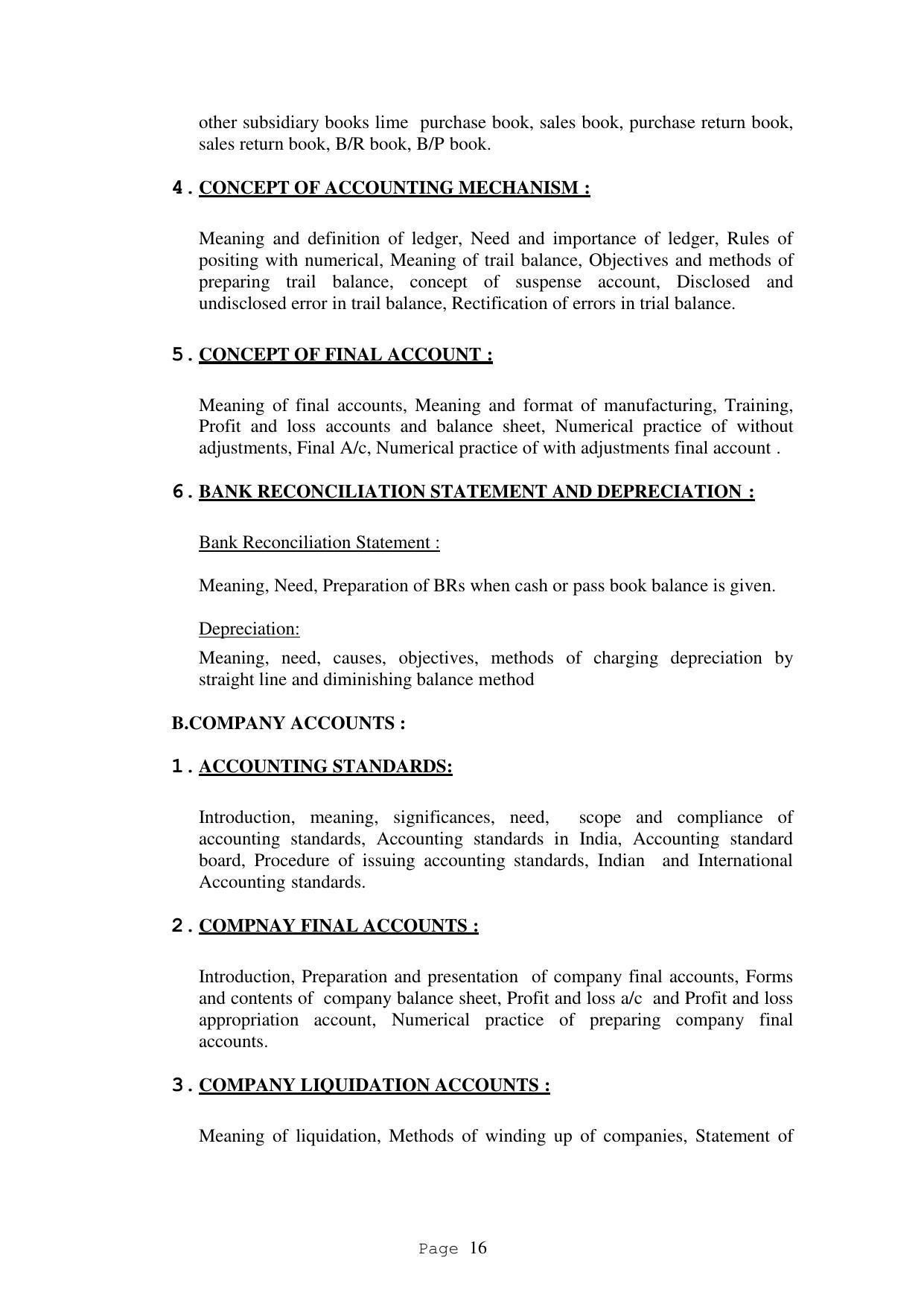 SYLLABUS FOR FIRST SEMESTER SESSION (2020-2021) - TWO SEMESTER POST ...