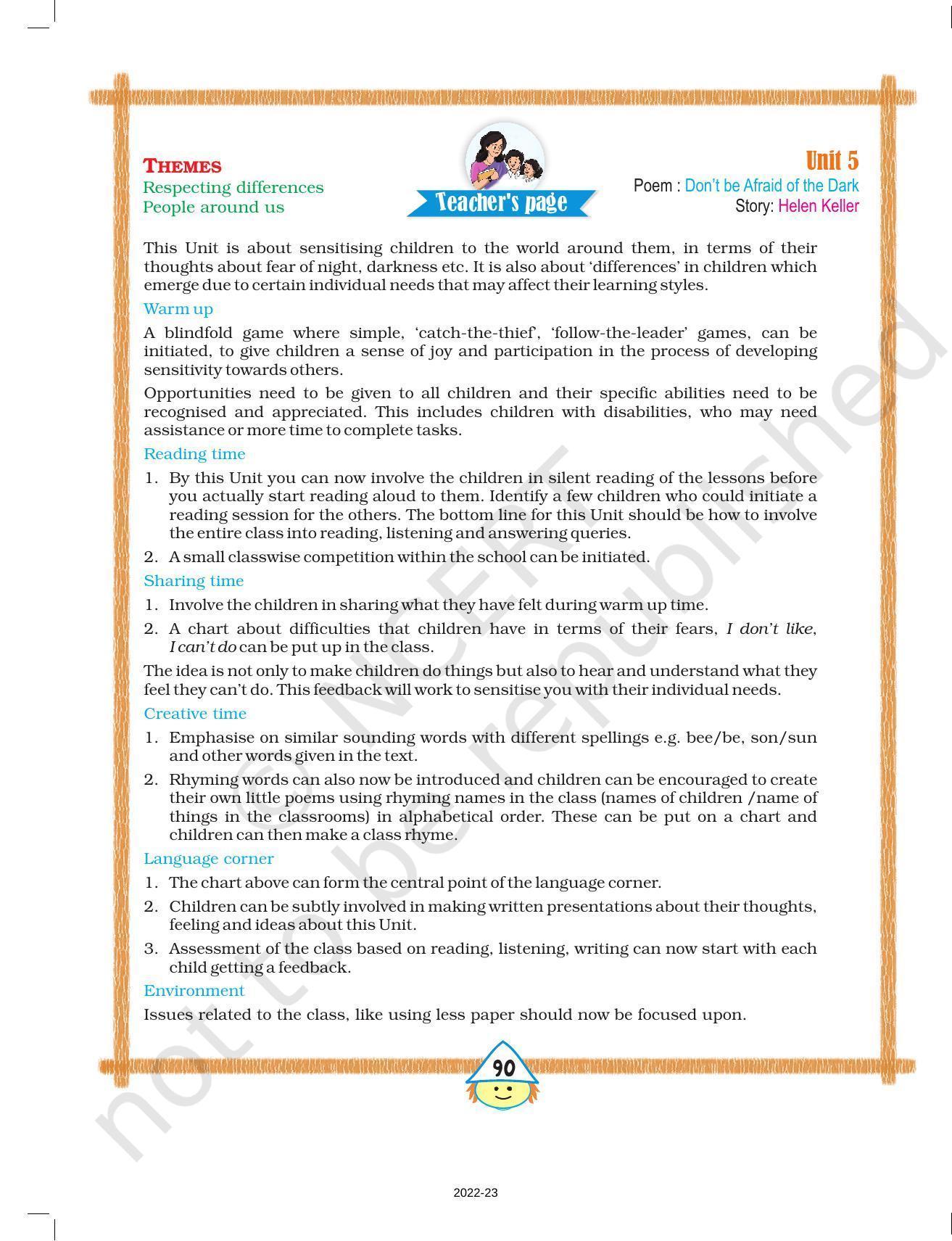 NCERT Book for Class 4 English: Chapter 10-Helen Keller - IndCareer Schools