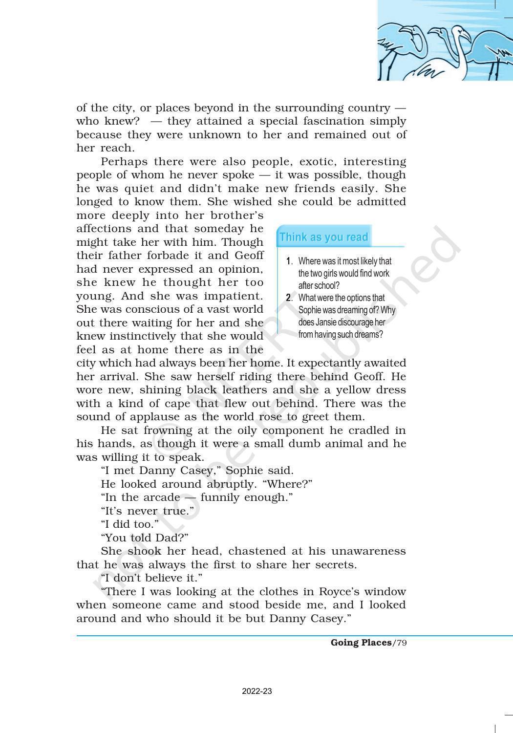 NCERT Book for Class 12 English Chapter 8 Going Places - IndCareer Docs