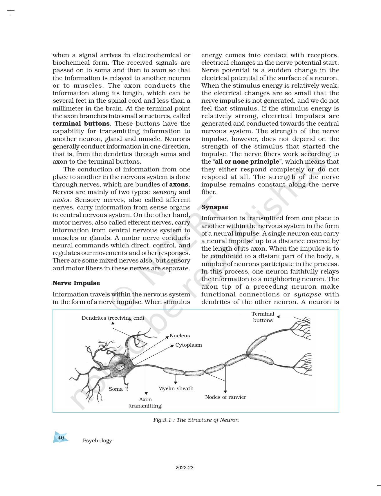 NCERT Book for Class 11 Psychology Chapter 3 The Bases