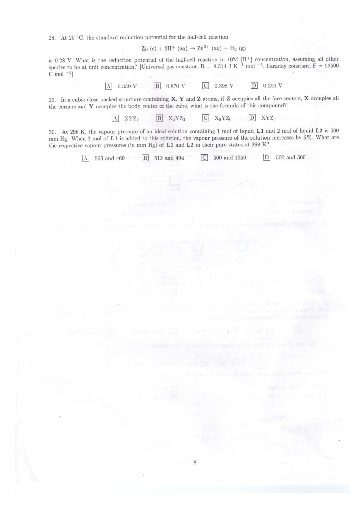 IISER Aptitude Test 2018 English Question Paper - IndCareer Docs