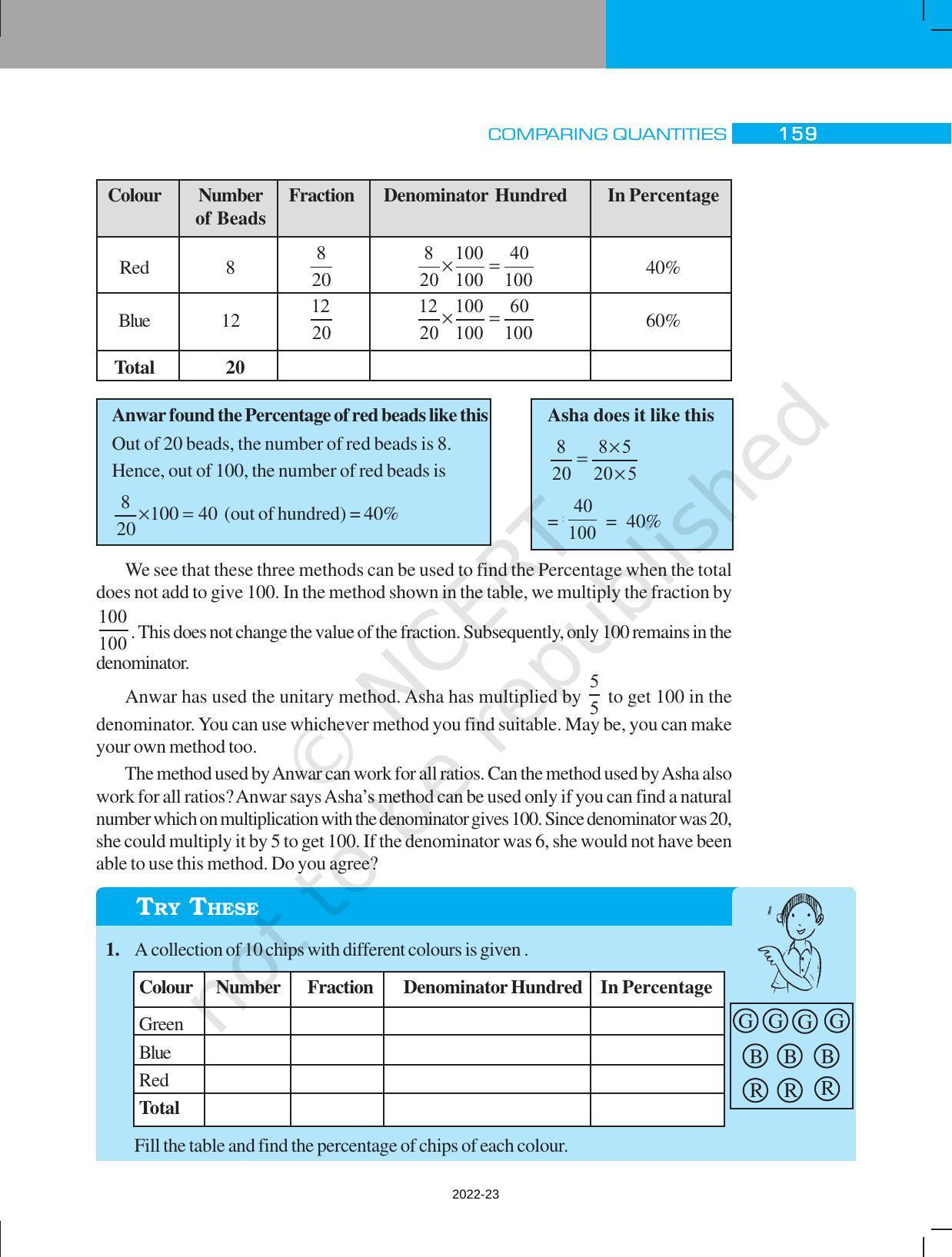 NCERT Book for Class 7 Maths: Chapter 8-Comparing Quantities ...