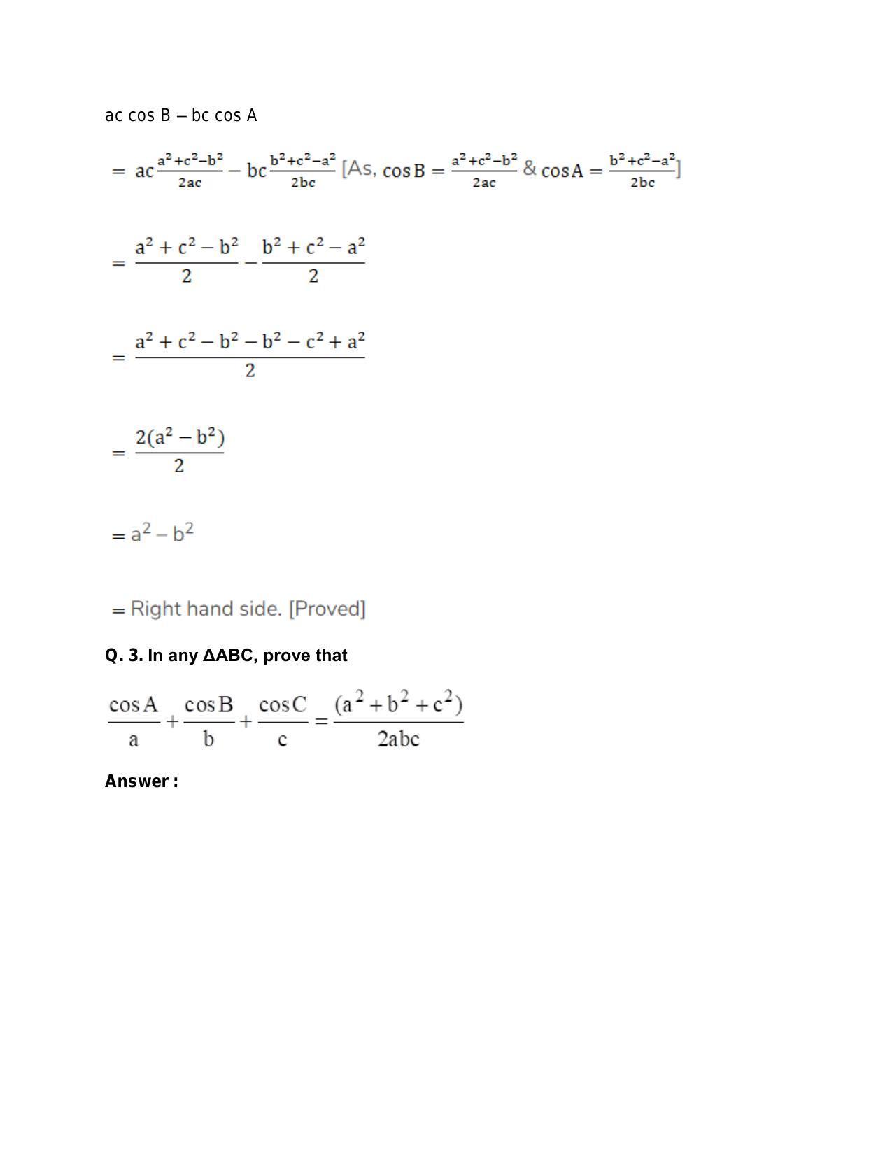 RS Aggarwal Solutions for 11th Class Maths Chapter 18-Solutions of ...