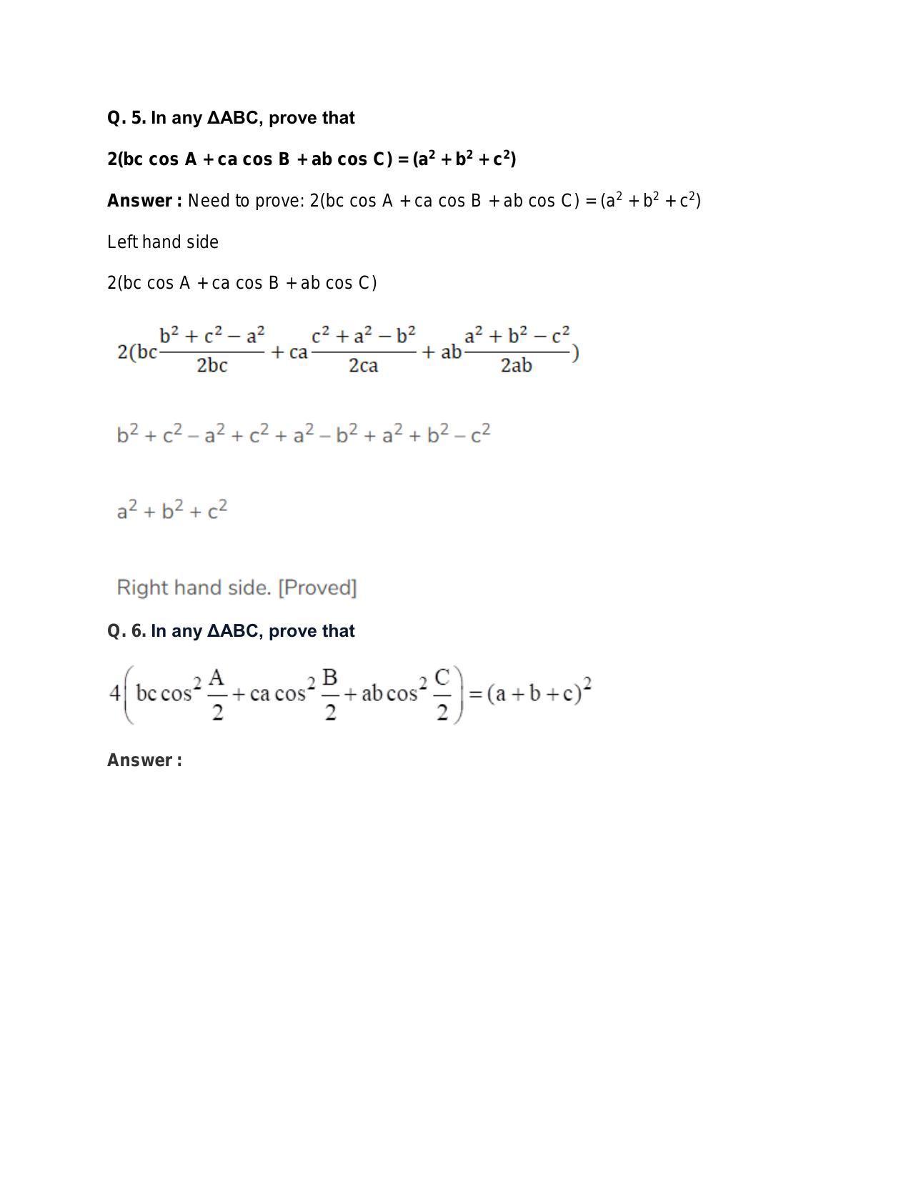 RS Aggarwal Solutions for 11th Class Maths Chapter 18-Solutions of ...