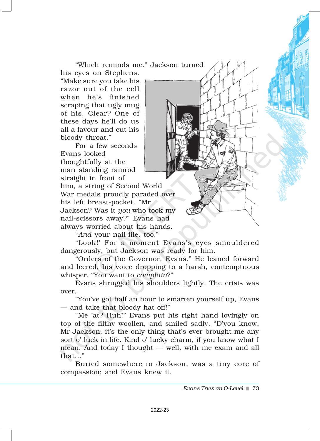 NCERT Book for Class 12 English Chapter 7 Evans Tries an O-level ...