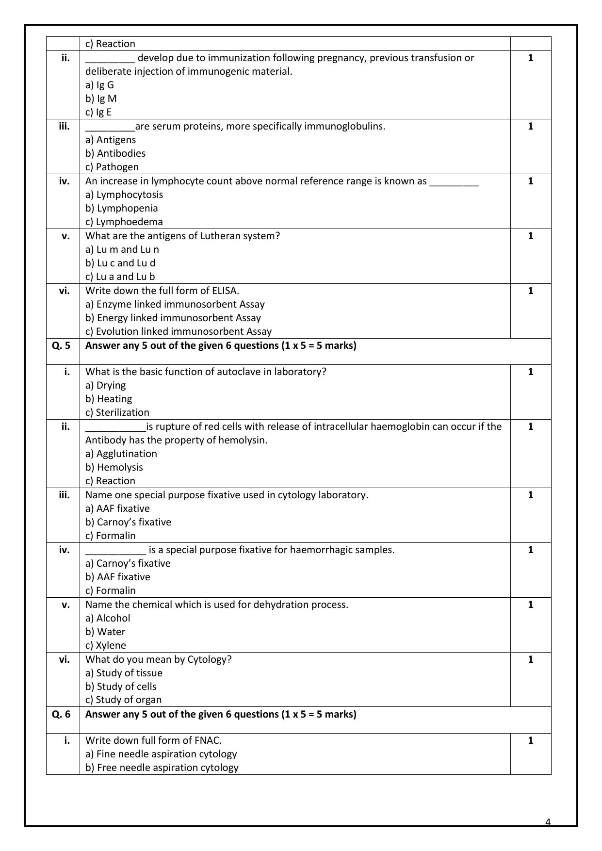 CBSE Class 12 Medical Diagnostics Sample Papers: 2023, 2024 - IndCareer ...