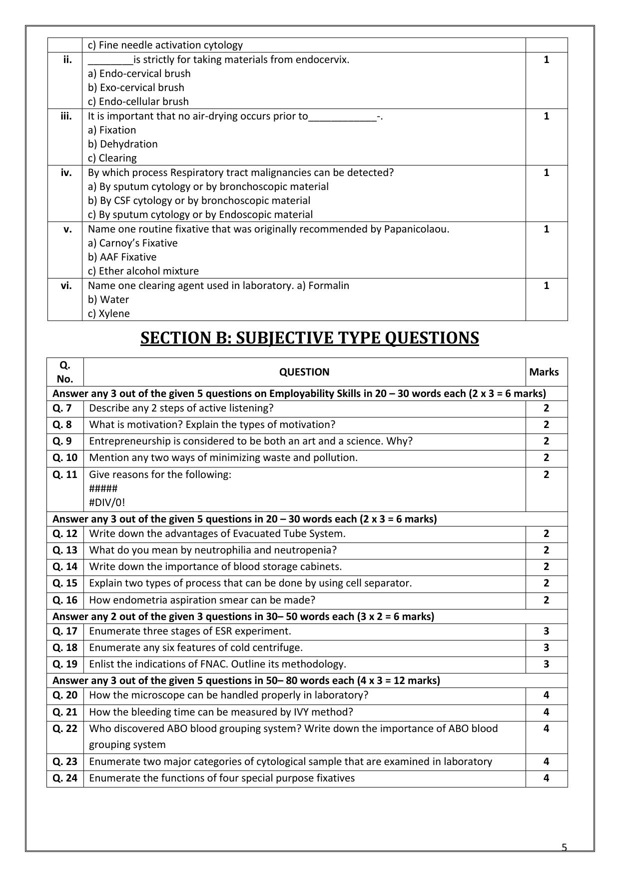 CBSE Class 12 Medical Diagnostics Sample Papers: 2023, 2024 - IndCareer ...