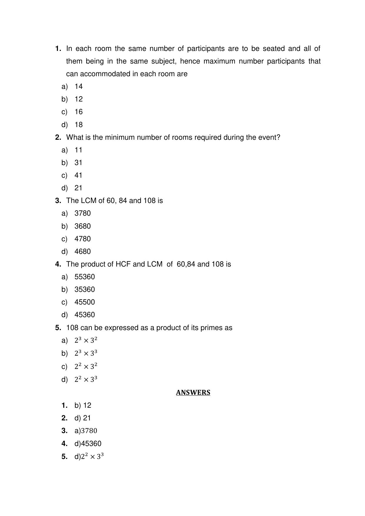CBSE Class 10 Mathematics Question Bank - IndCareer Docs