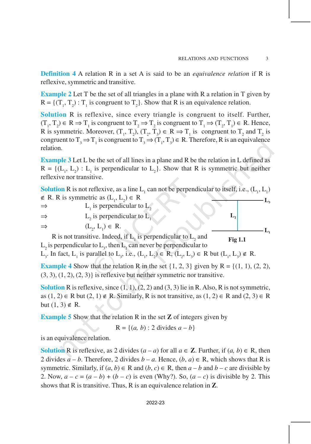 NCERT Book for Class 12 Maths Chapter 1 Relation and Functions - IndCareer Docs
