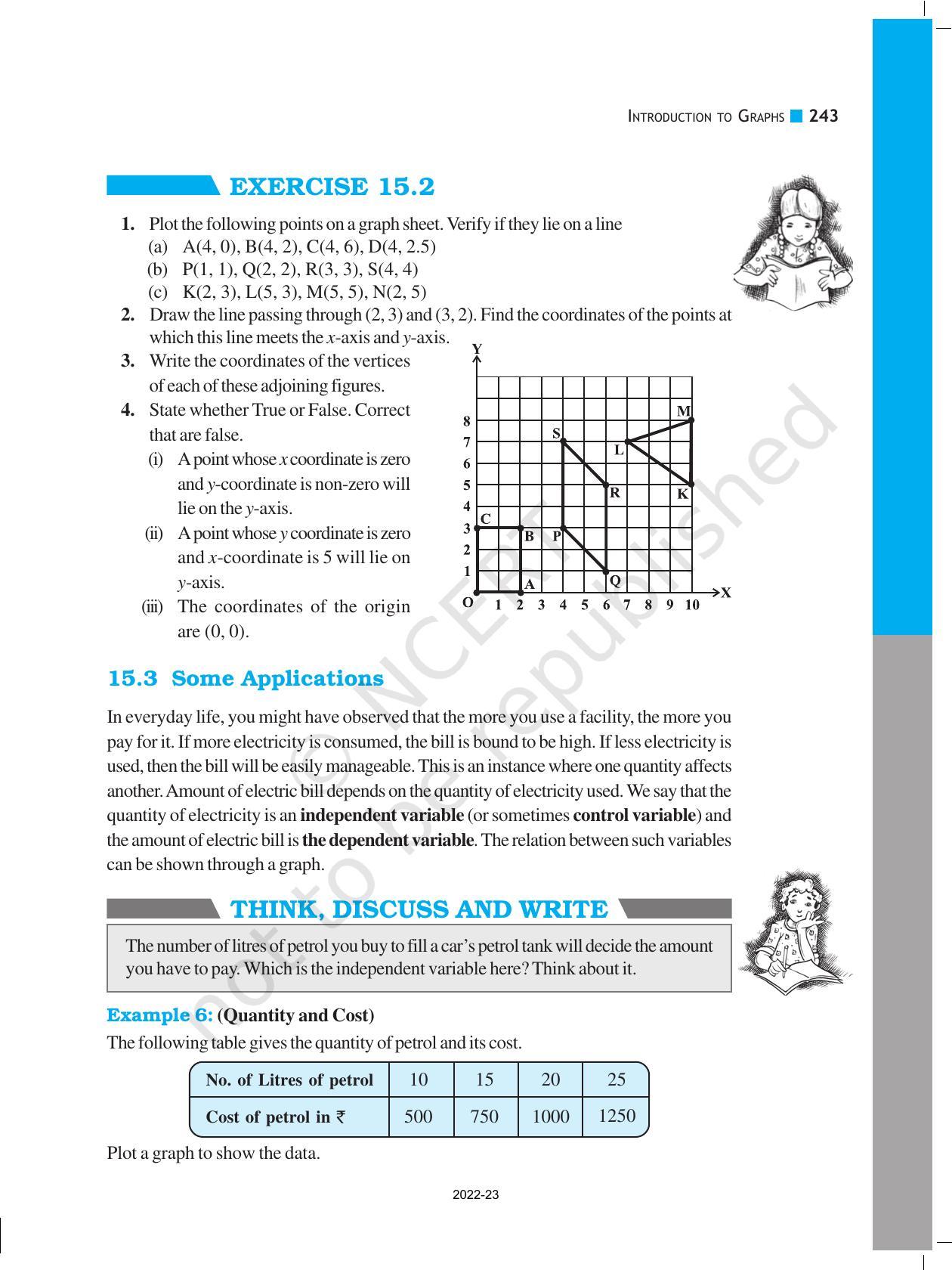 NCERT Book for Class 8 Maths Chapter 15 Introduction to Graphs
