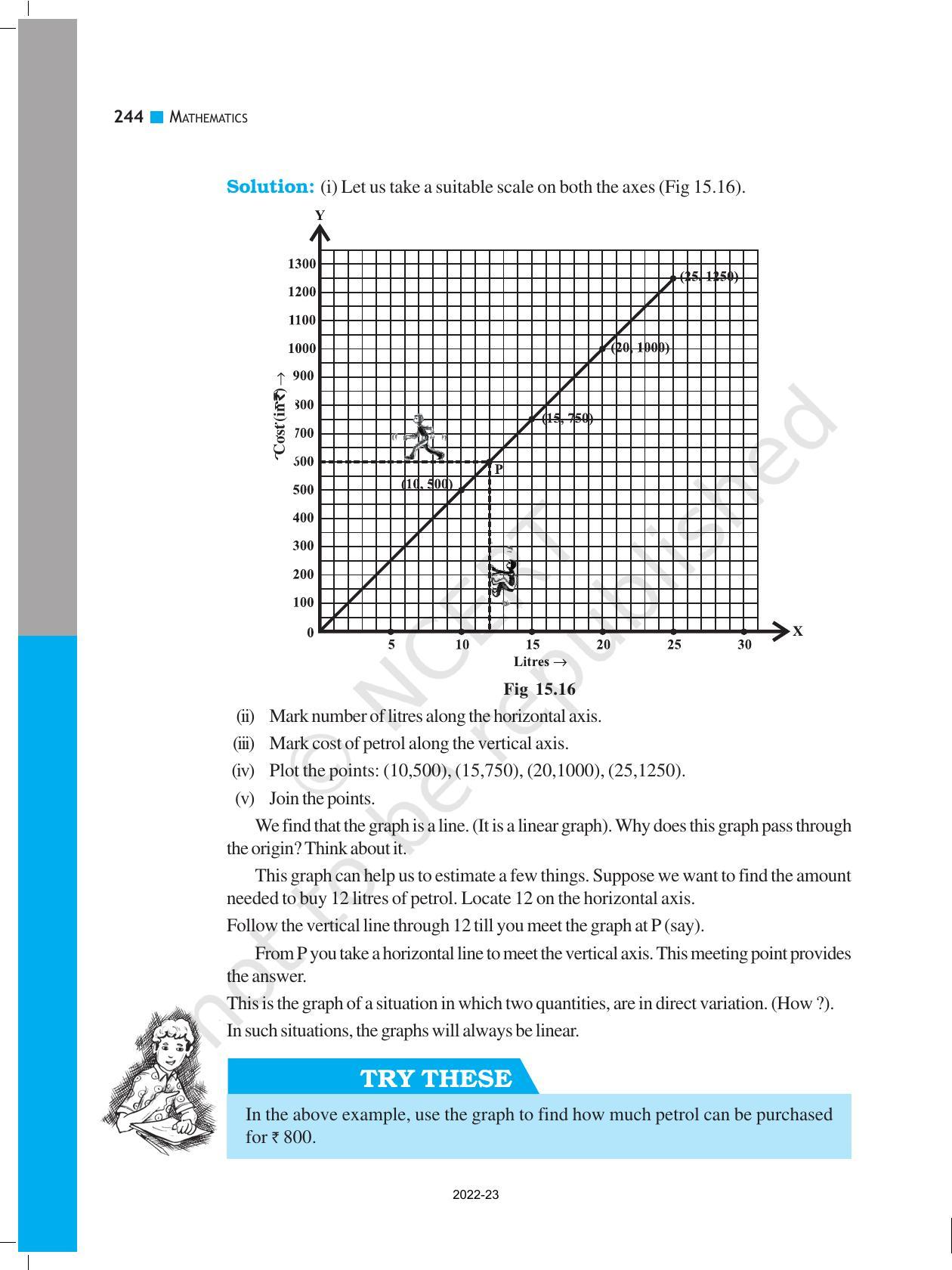 NCERT Book for Class 8 Maths Chapter 15 Introduction to Graphs