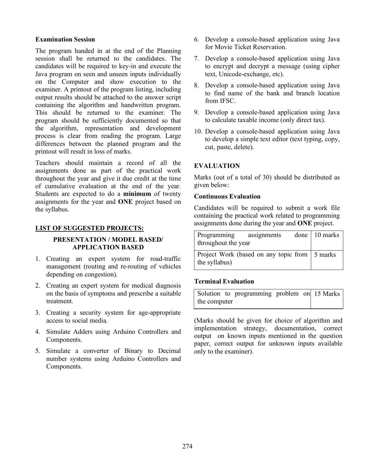 ISC Class XI & XII Computer Science Syllabus - IndCareer Docs