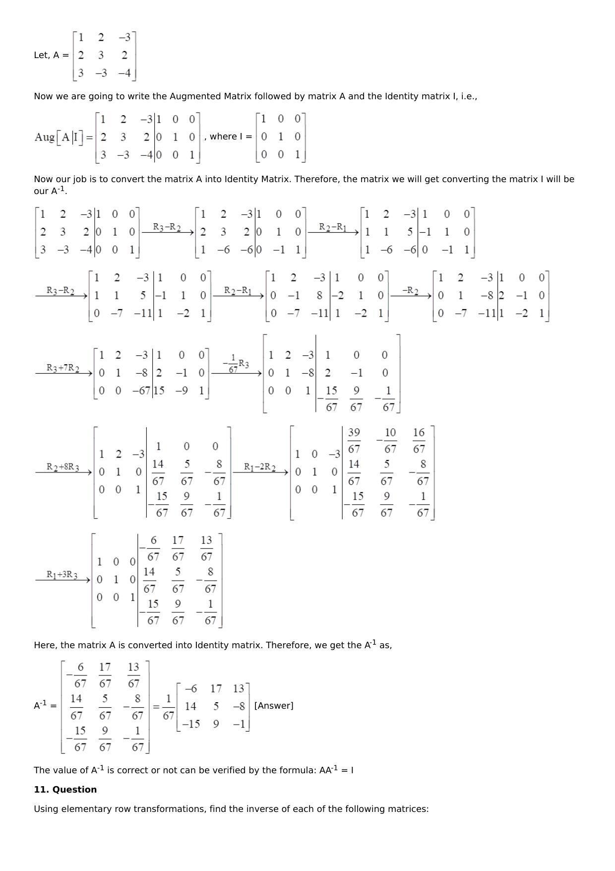 RS Aggarwal Solutions for 12th Class Maths Chapter 5-Matrices ...
